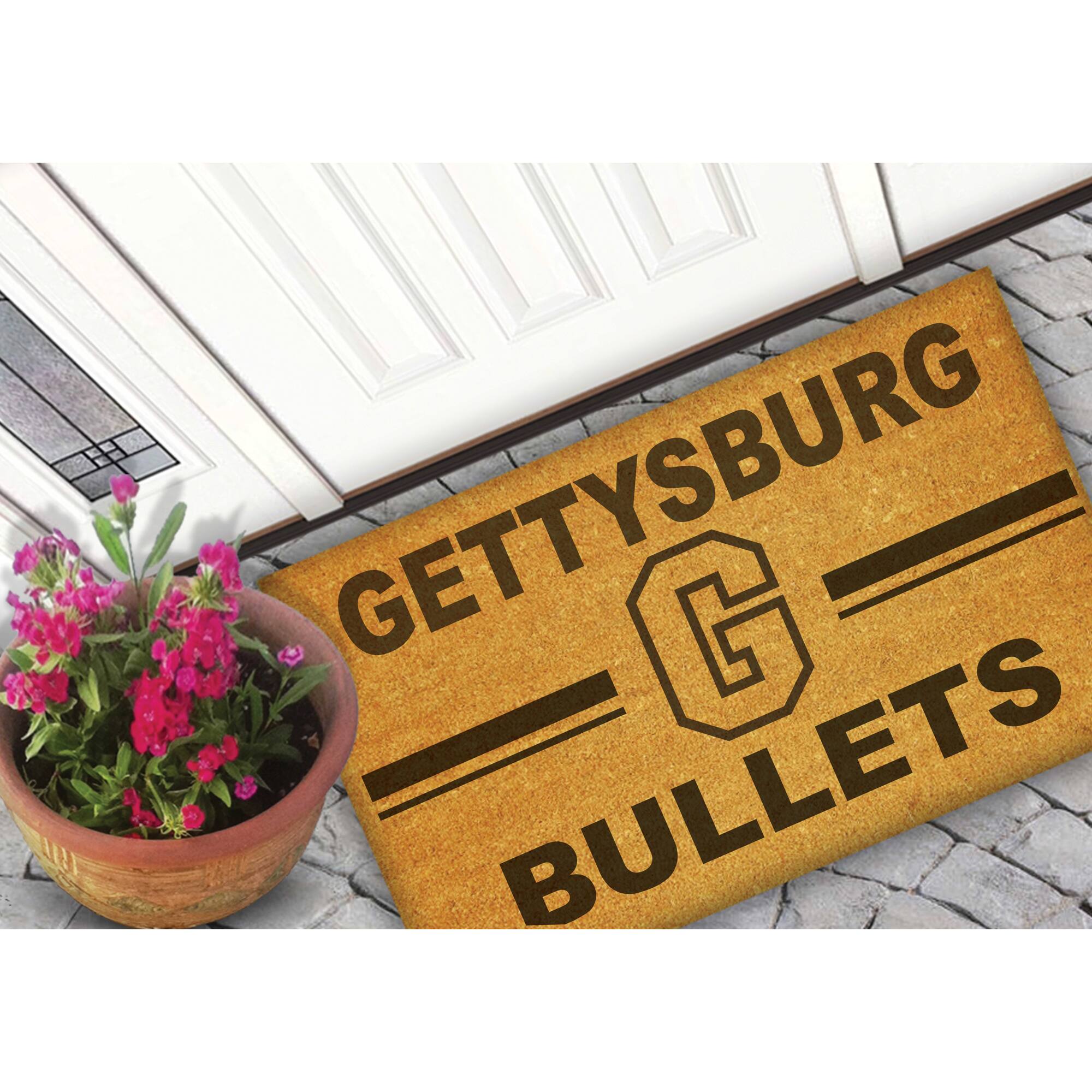 Jardine Gettysburg Bullets 18" x 30" Team Logo Doormat Brown 4953430 ...