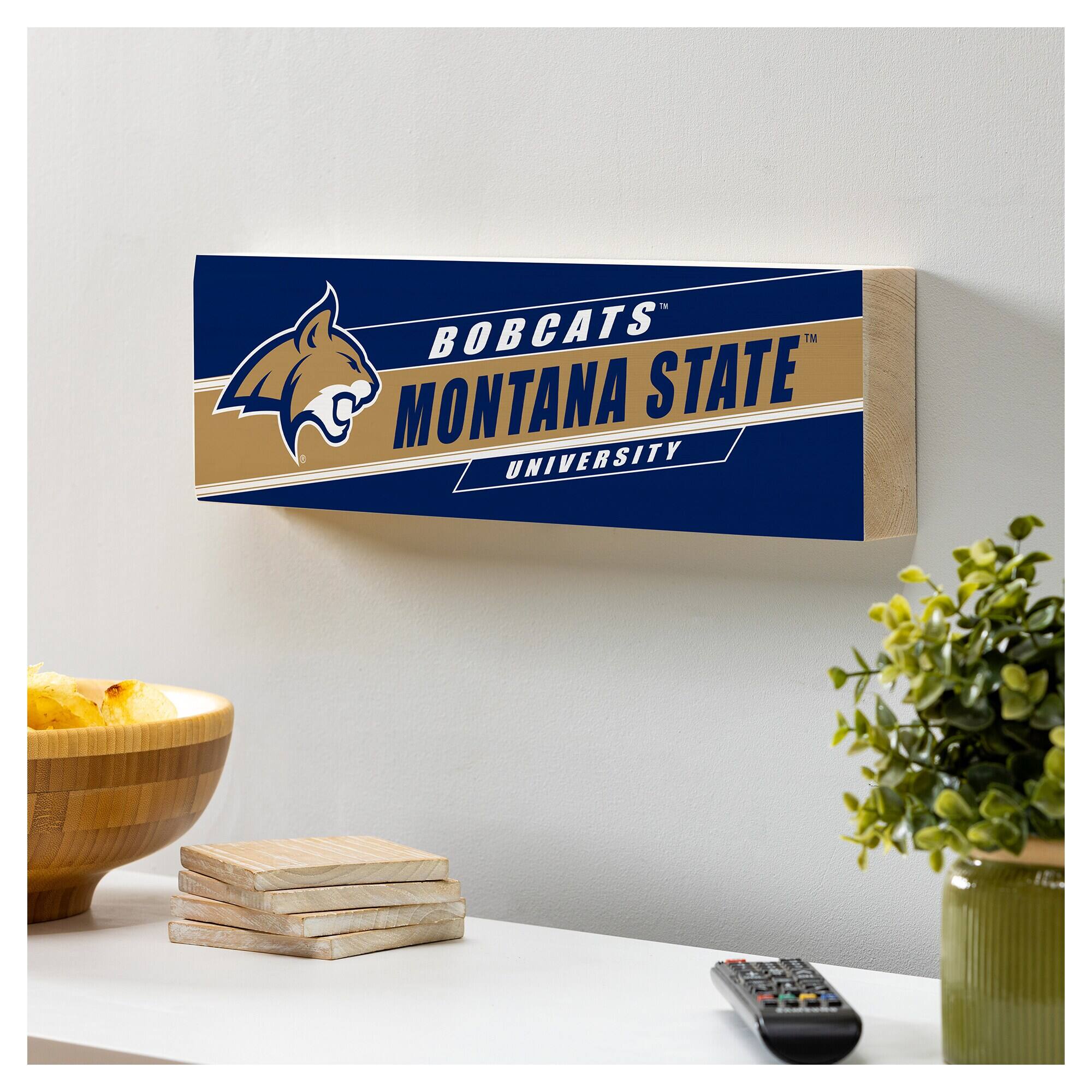 Evergreen Enterprises Montana State Bobcats 5" x 18" Shadow Logo Wood ...