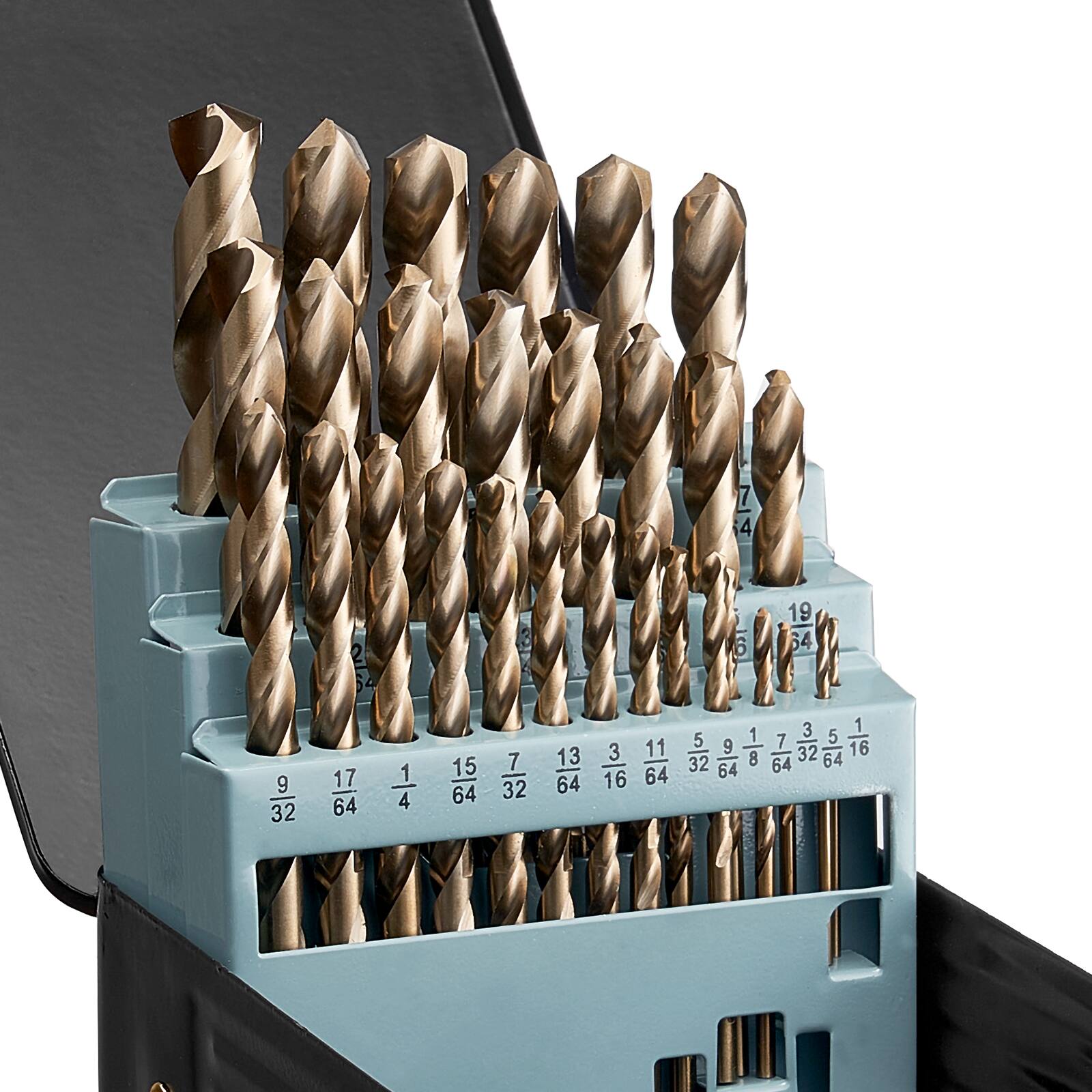 VEVOR Cobalt Drill Bit Set, 29 Pcs, M35 High Speed Steel Cobalt Drill ...
