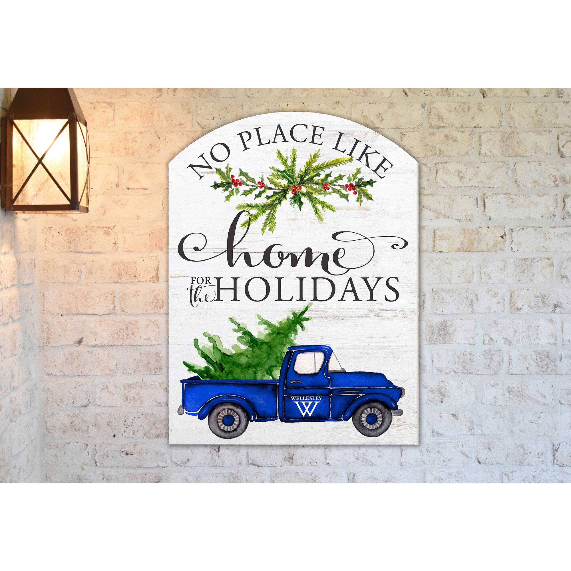 Jardine Wellesley Blue 16'' x 22'' Holiday Marquee Sign White 200754645 ...