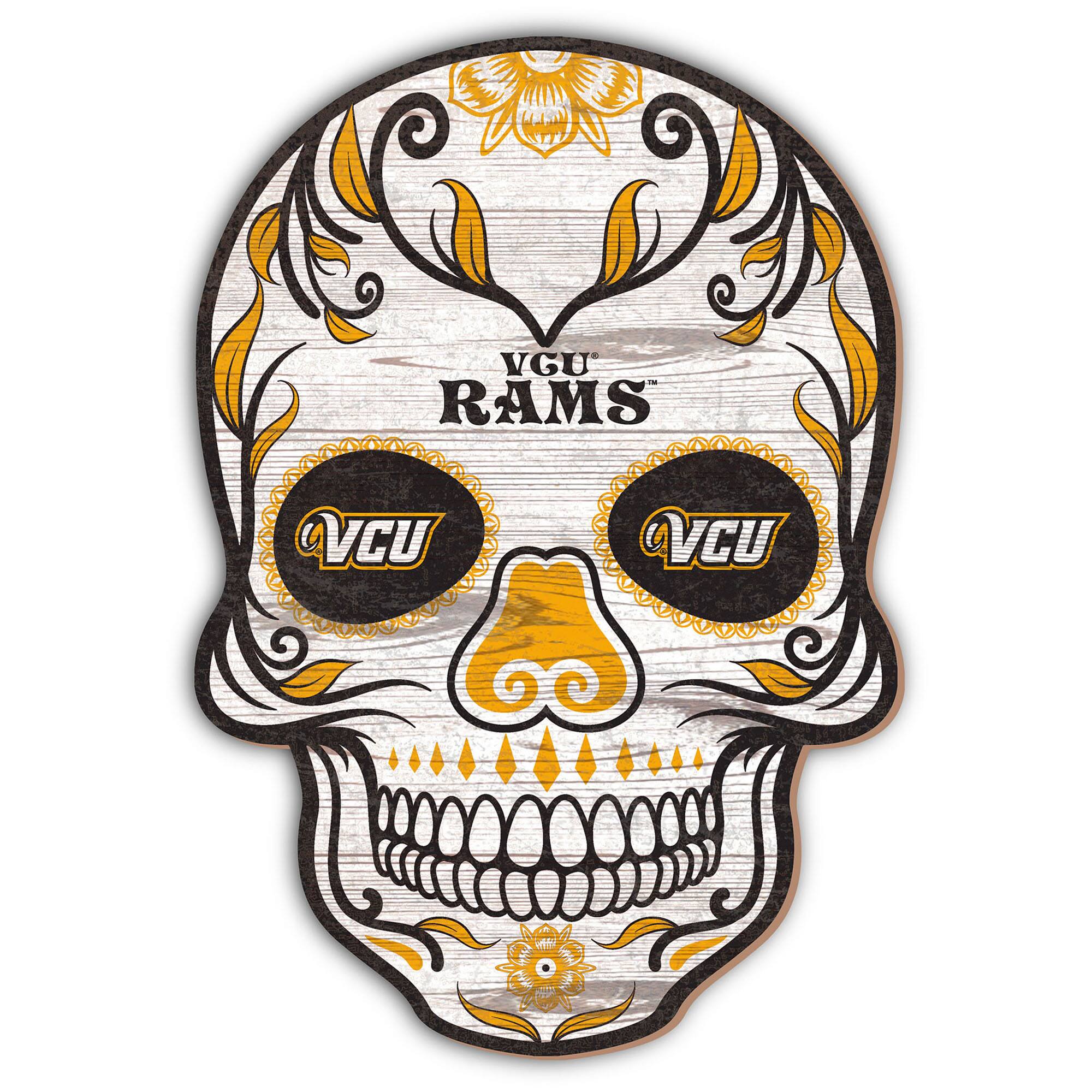 Fan Creations VCU Rams 12'' Sugar Skull Sign Multicolor 5043283 - Best Buy