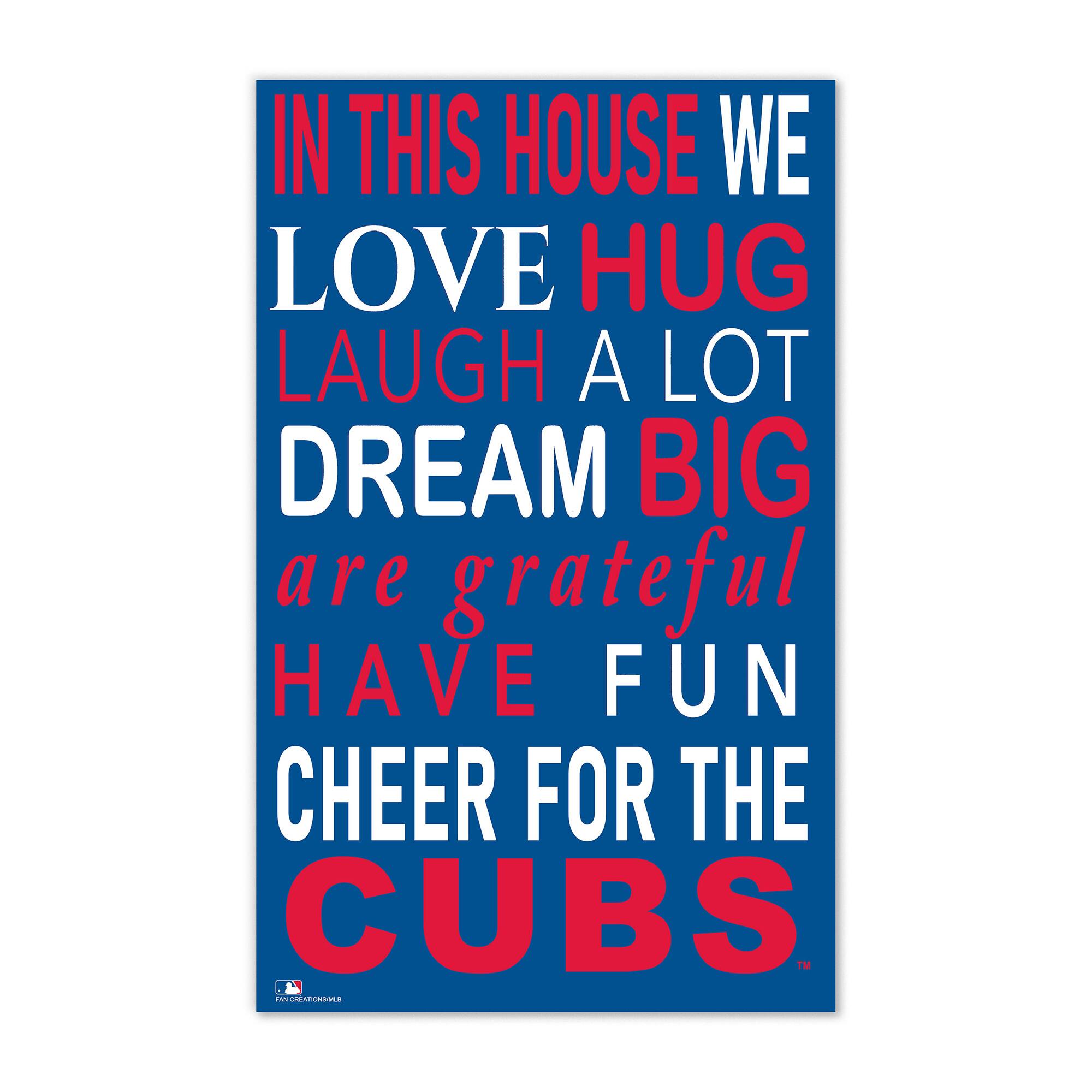 Fan Creations Chicago Cubs 11" x 19" Briteline In This House Sign ...