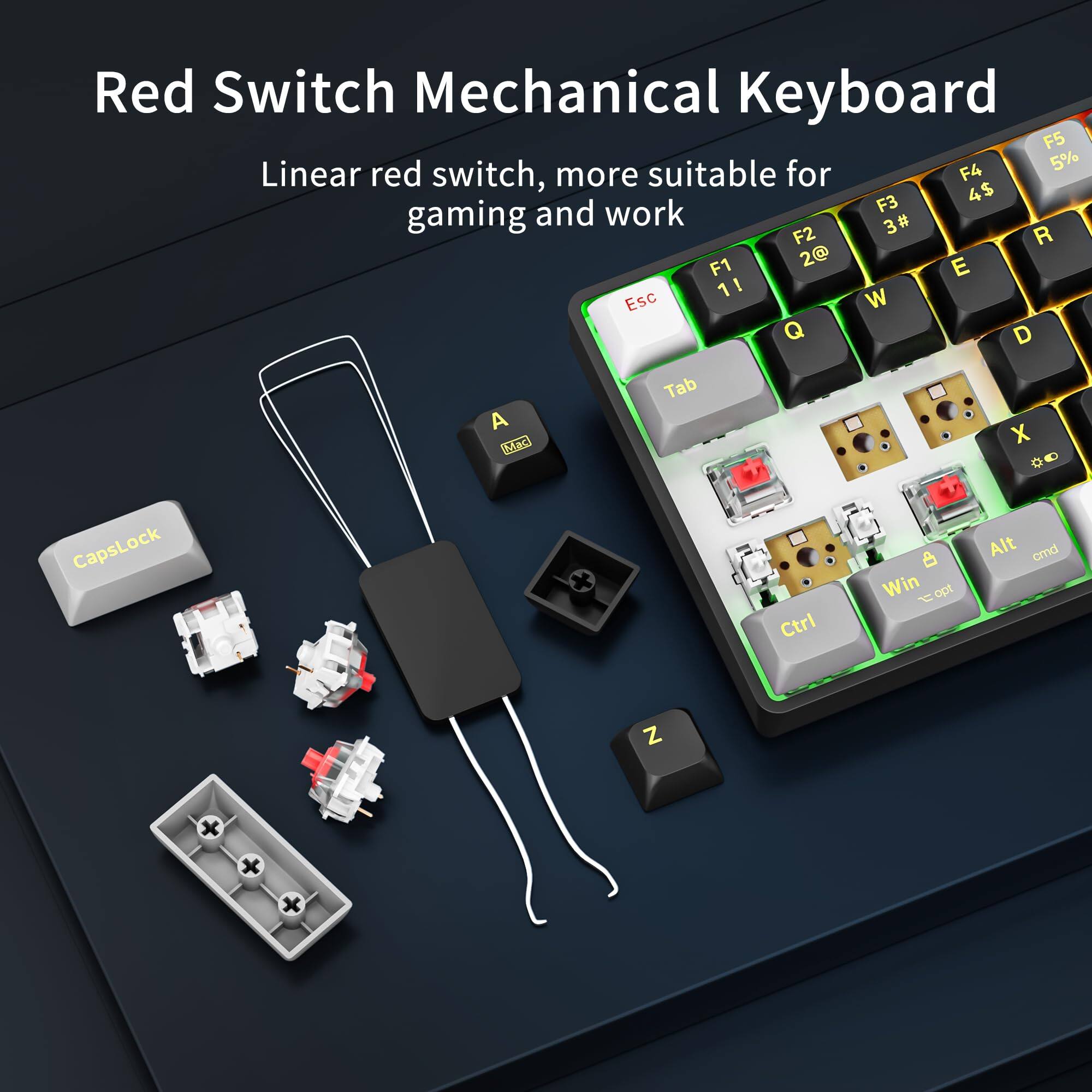 Cedar Assembly Gm681 Mechanical Compact Usb 60 Custom Led Backlit Hot ...