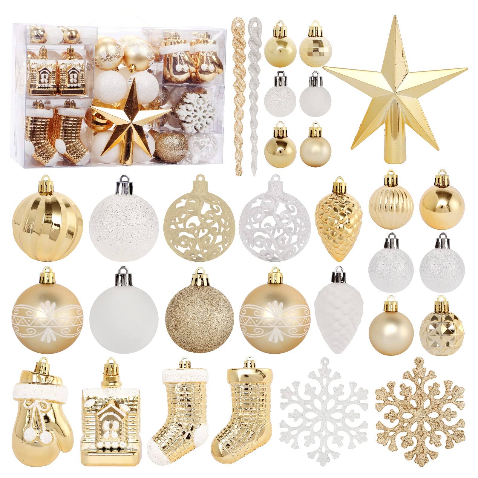 NICHOLAS KLEIN Christmas Tree Decoration Set & Shatterproof Hanging ...