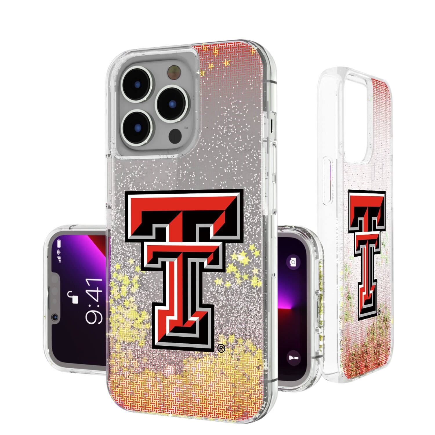 Keyscaper NCAA Texas Tech Red Raiders Linen Logo iPhone Glitter Case 14 ...