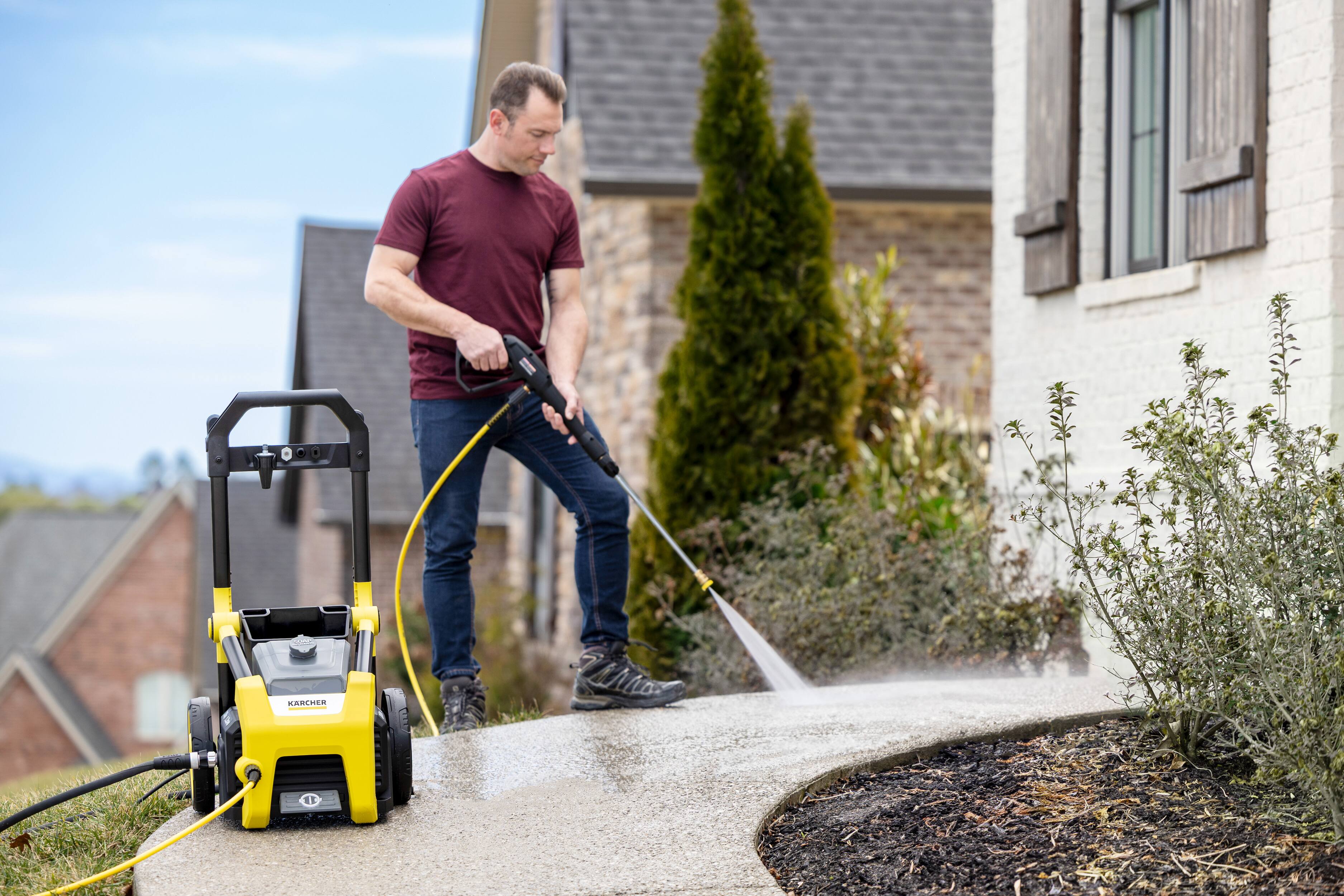 Karcher Pressure Washer K2100PS, Detergent Tank, For Cars, Driveways ...