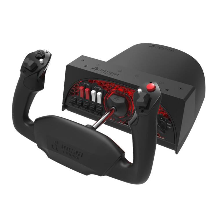 Honeycomb Aeronautical Alpha Flight Controls Yoke and Switch Panel ...