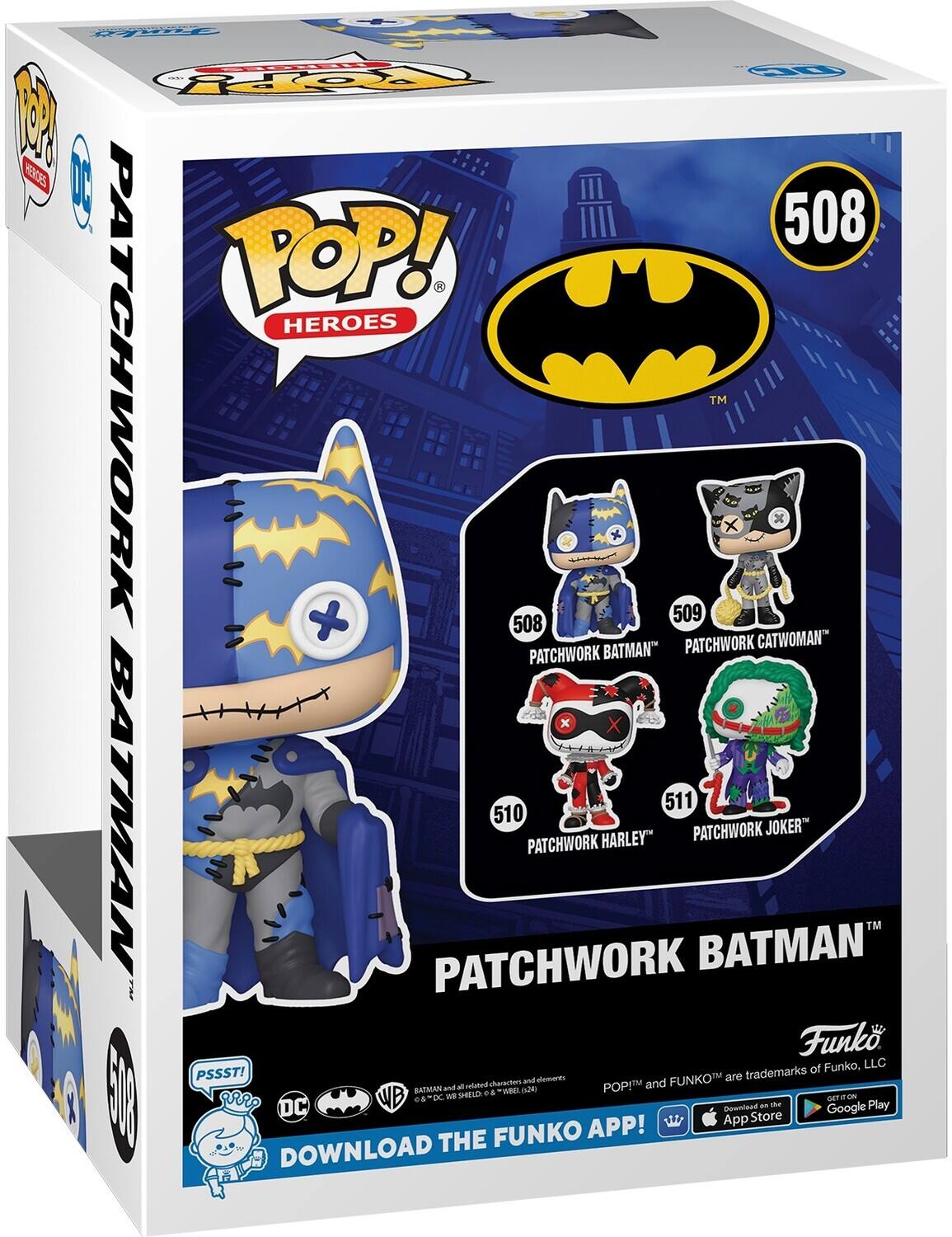 Funko POP! Animation: Patchwork Batman Collectibles Multicolor ...