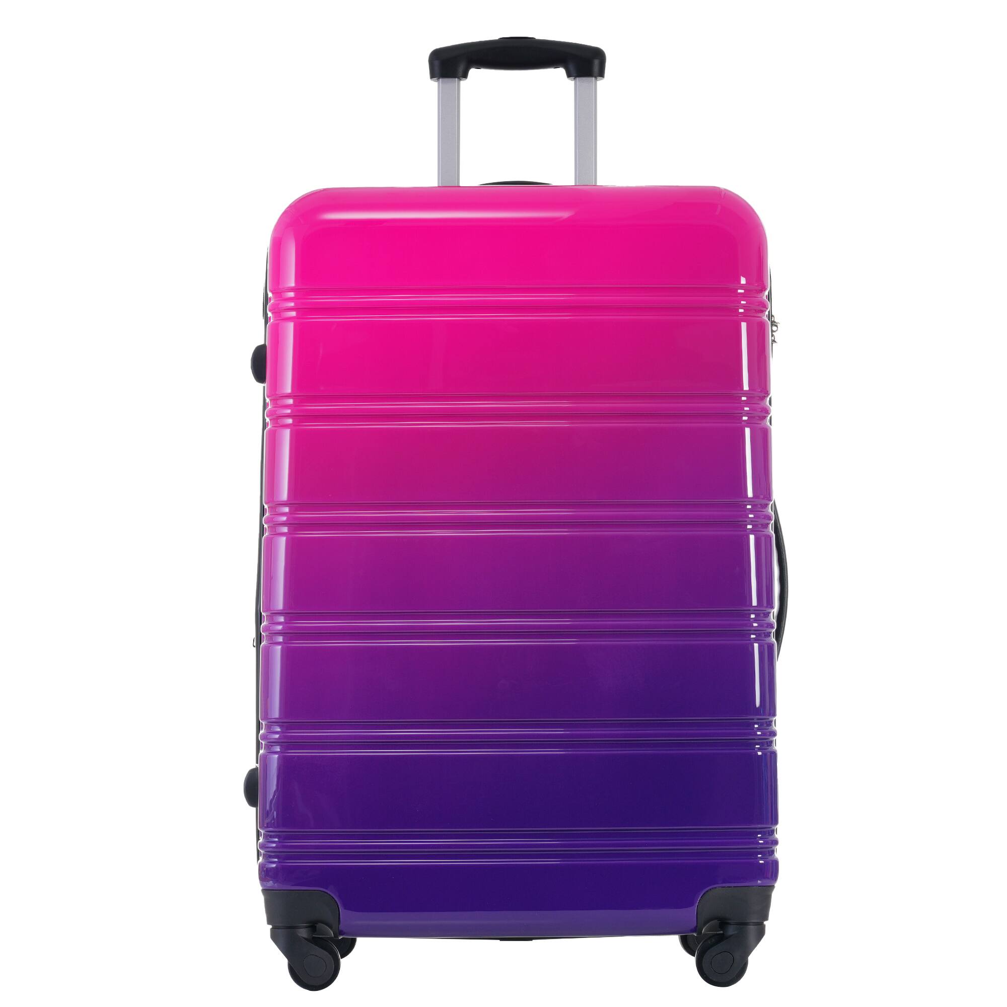 APRILSOUL Hardshell Luggage Sets 3 Piece Gradient Color Expandable ...