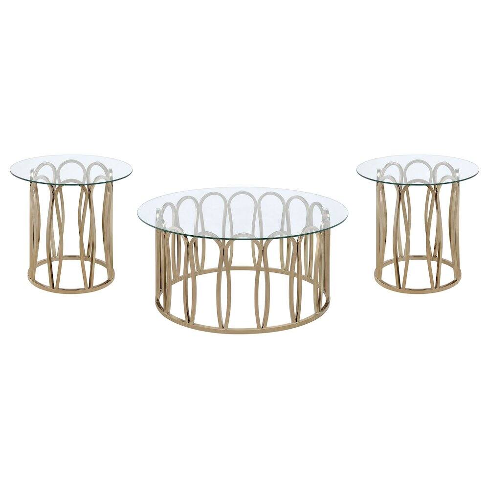 Coaster Co. of America Monett 3 piece Coffee and End Table Set ...