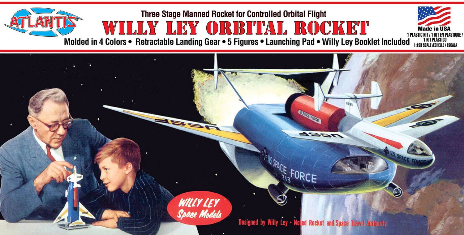 PopMarket Willy Ley 1:193 Scale Model Kit Orbital Rocket with Landing ...