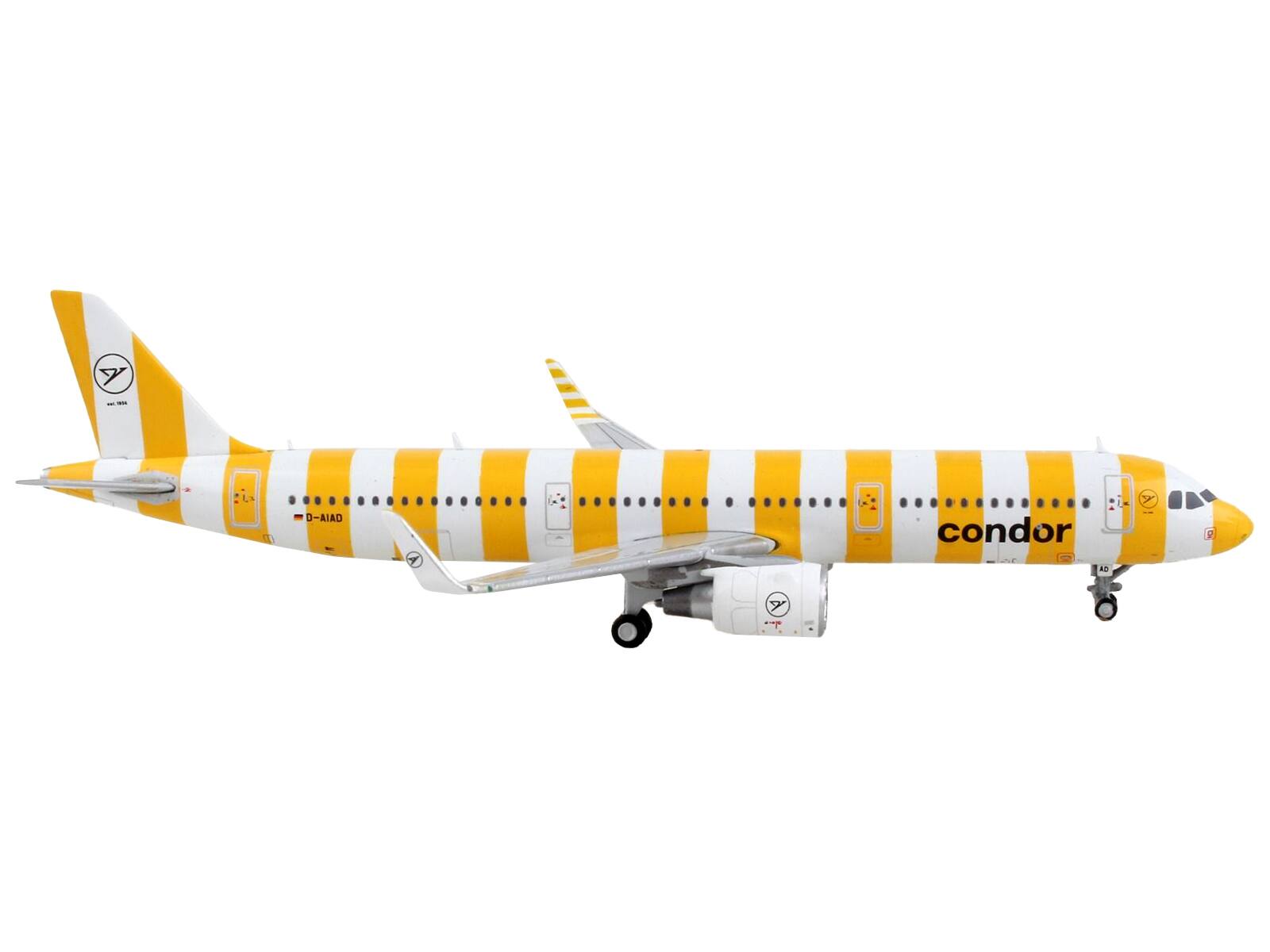 Airbus A321 Commercial Aircraft "Condor Airlines" Stripes 1/400 Diecast ...