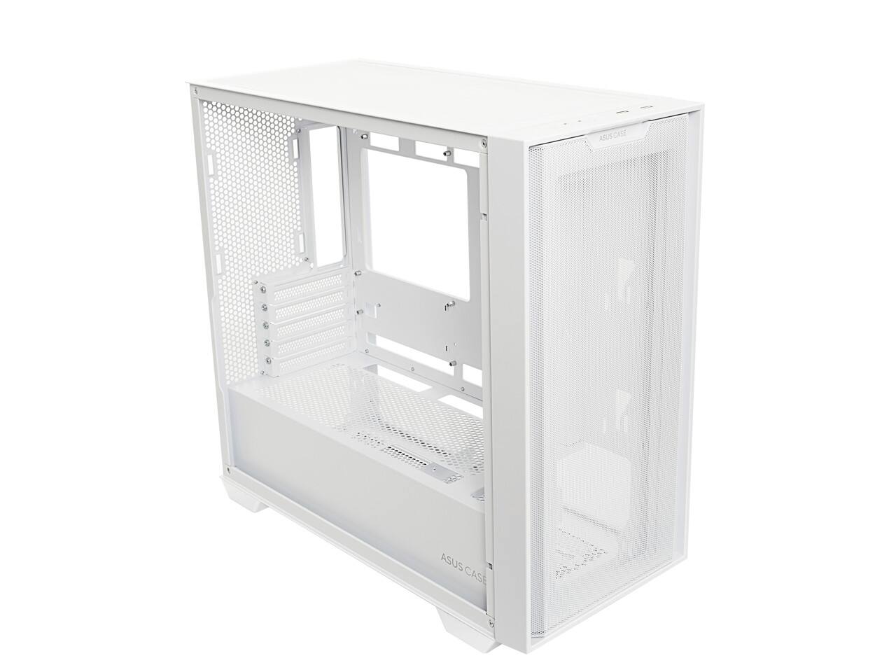 ASUS A21/WHT// Micro ATX Computer Case Steel / Plastic / Tempered Glass ...