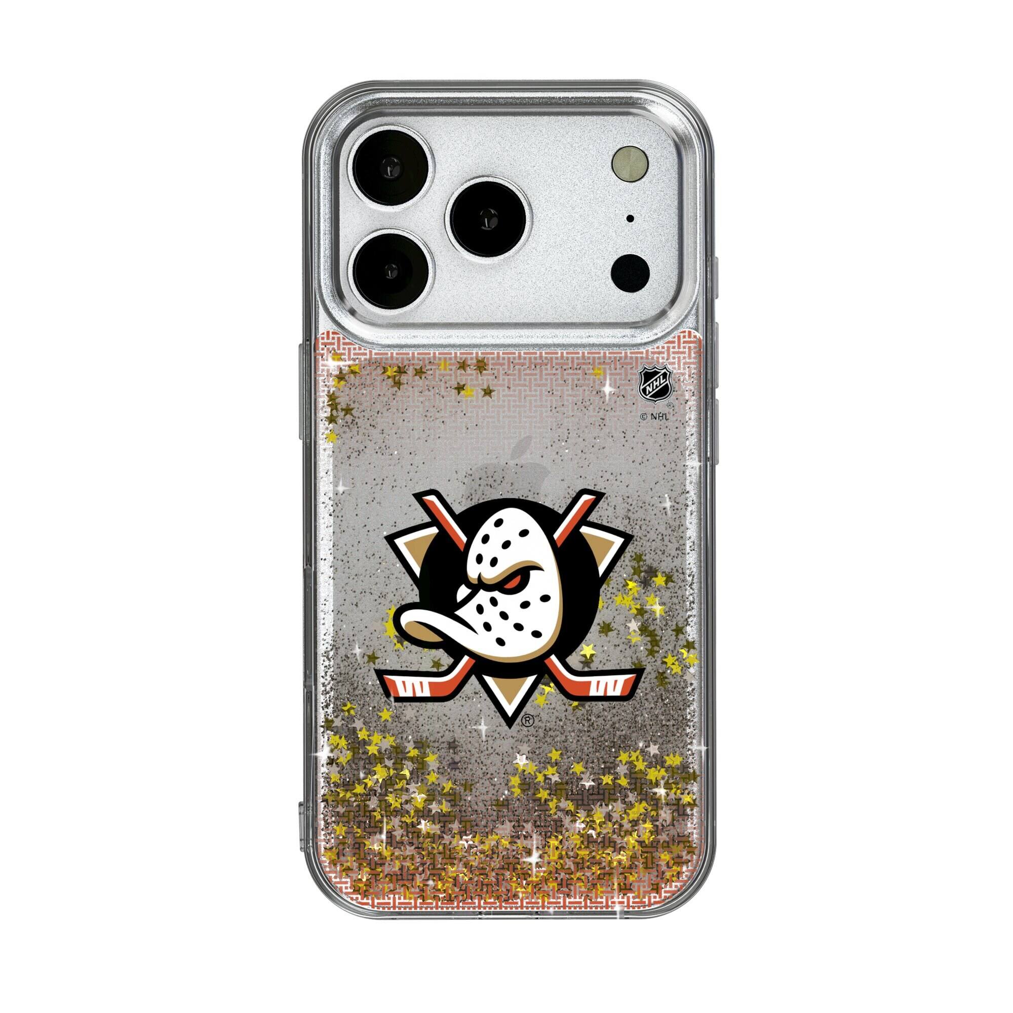 Keyscaper NHL Anaheim Ducks Linen Logo iPhone Glitter Case 14 Pro ...