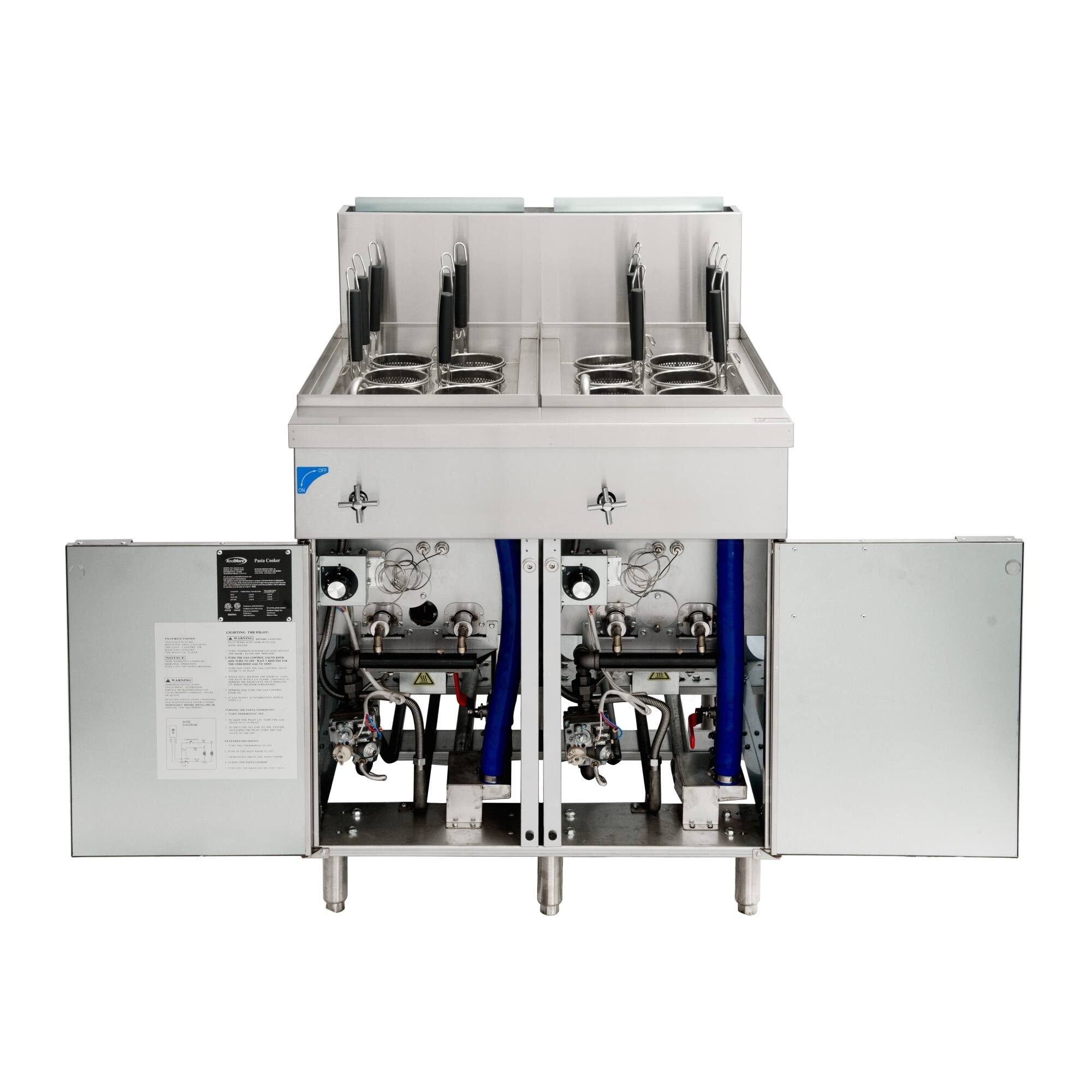 Koolmore Commercial 22 Gallon Natural Gas Stainless Steel Pasta Cooker ...