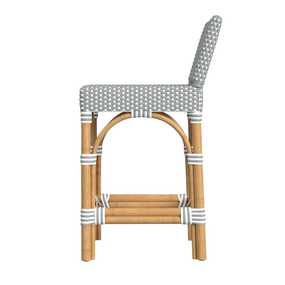 Butler Specialty Serienna Rectangular Rattan Low Back 24.5" Counter ...