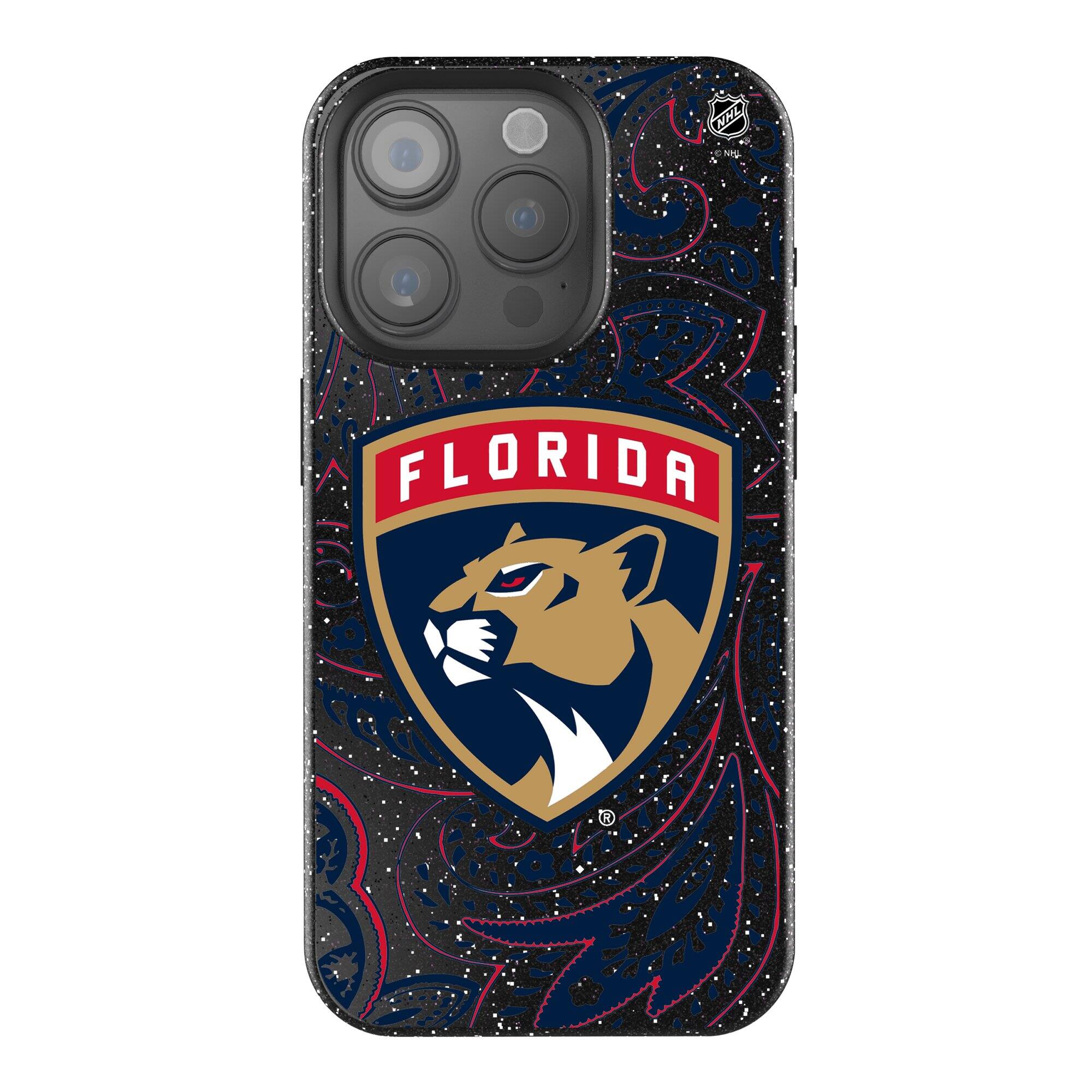 Keyscaper NHL Florida Panthers Paisley Bling iPhone Case 14 Black ...