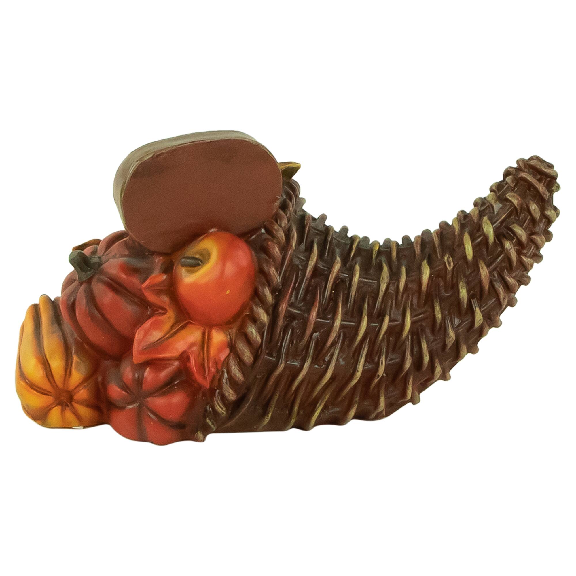Northlight Bountiful Give Thanks Fall Harvest Cornucopia Decoration 8.5 ...