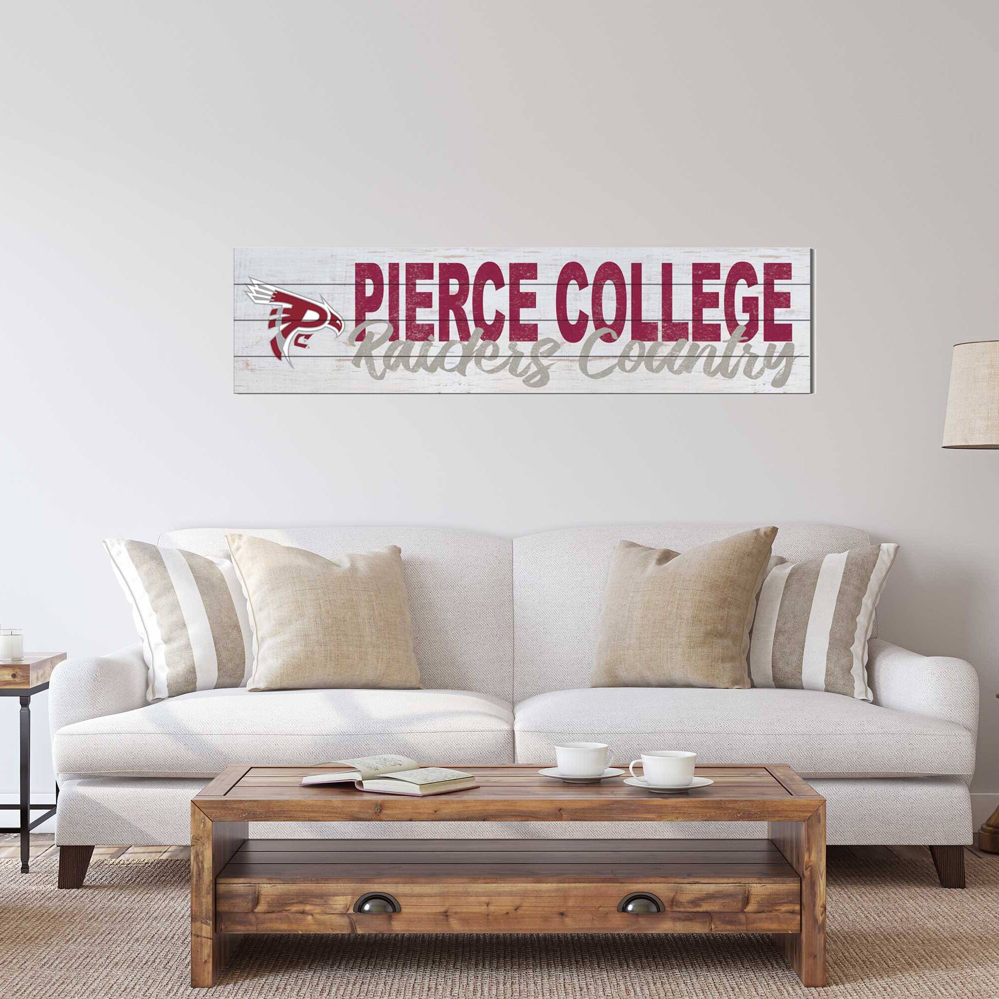 Jardine Pierce College Raiders 10'' x 40'' Logo Sign White 200134458 ...
