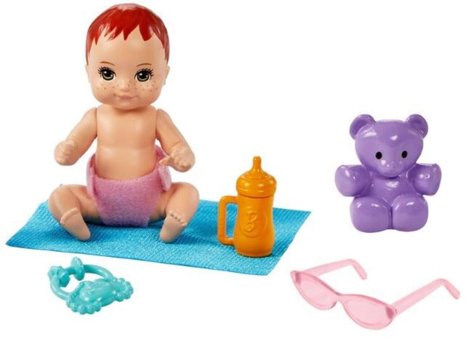 Mattel Barbie Skipper Babysitters Inc. Stroller Playset, Brunette and ...