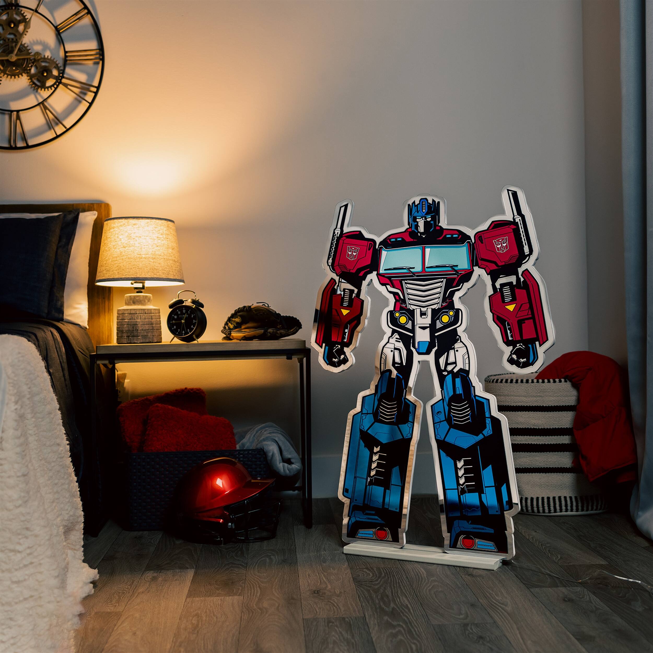 BreeBe Transformers Optimus Prime Ekkolight 36"H Red, Blue, White ...