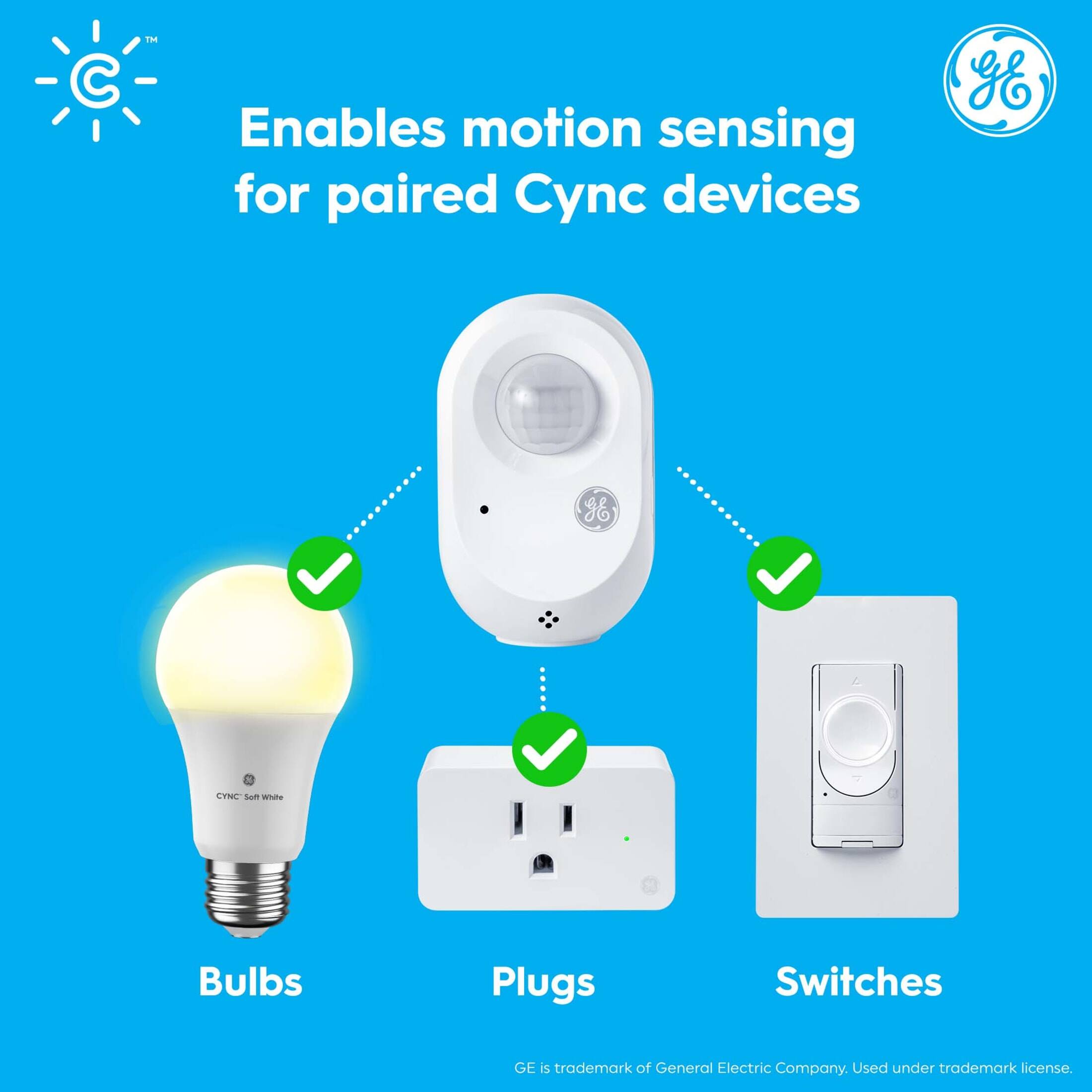 Cync Wire Free Motion Sensor (1 Pack) White 93105005 - Best Buy