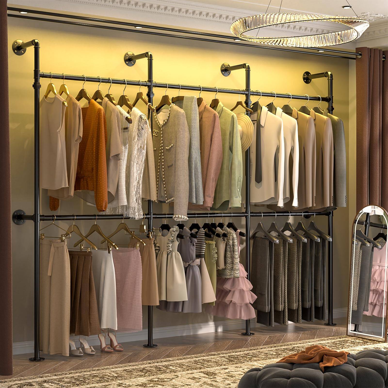 Hirose Alice Clothing Rack Clothing Wall Mounted Clothes industrial ...