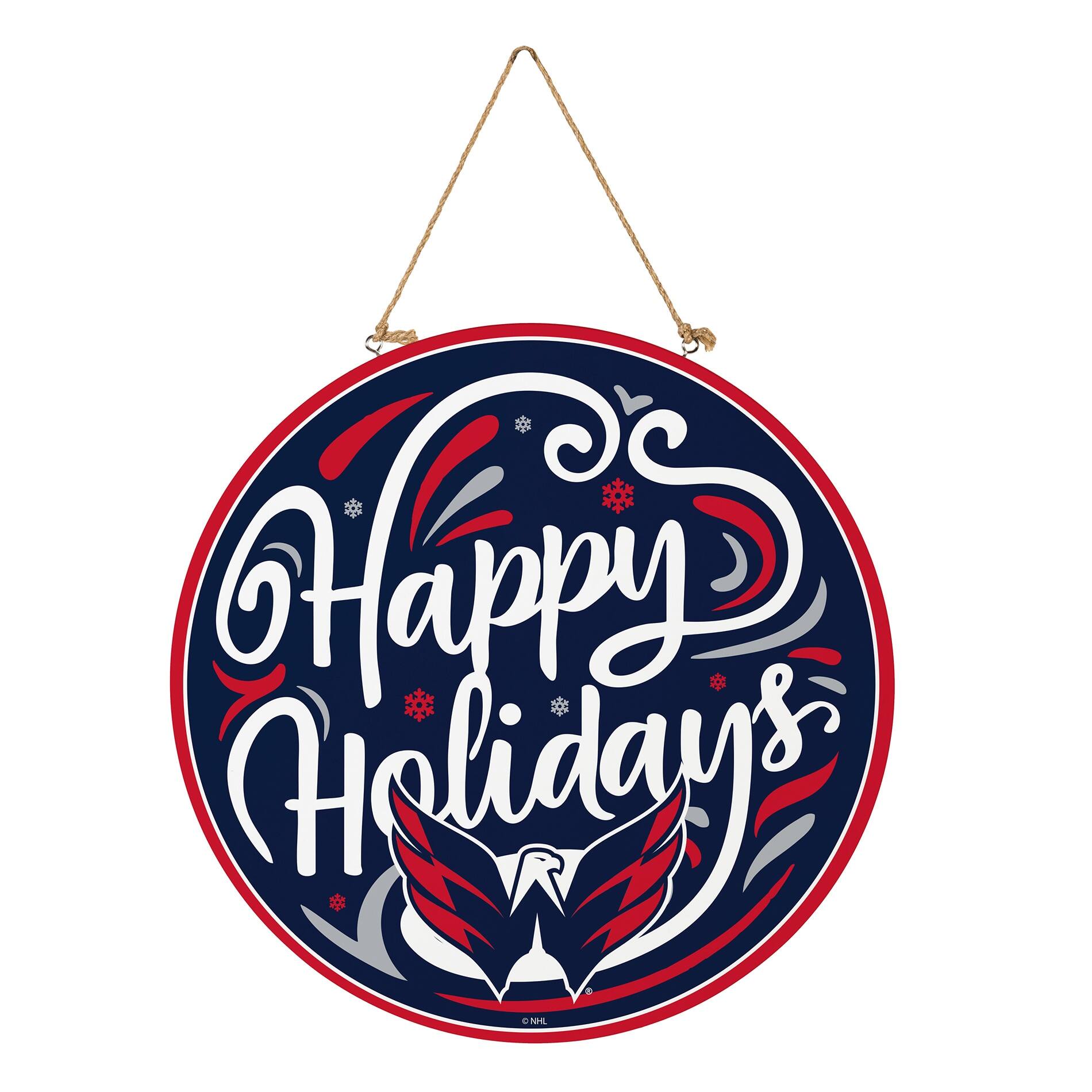 Evergreen Enterprises Washington Capitals 18" Happy Holidays Wooden ...
