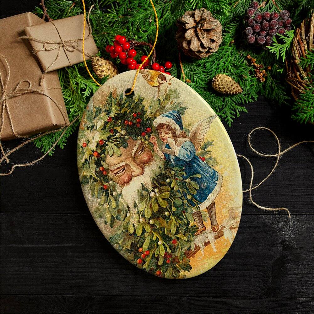 OrnamentallyYou Little Angel and Father Santa Claus Victorian Vintage ...
