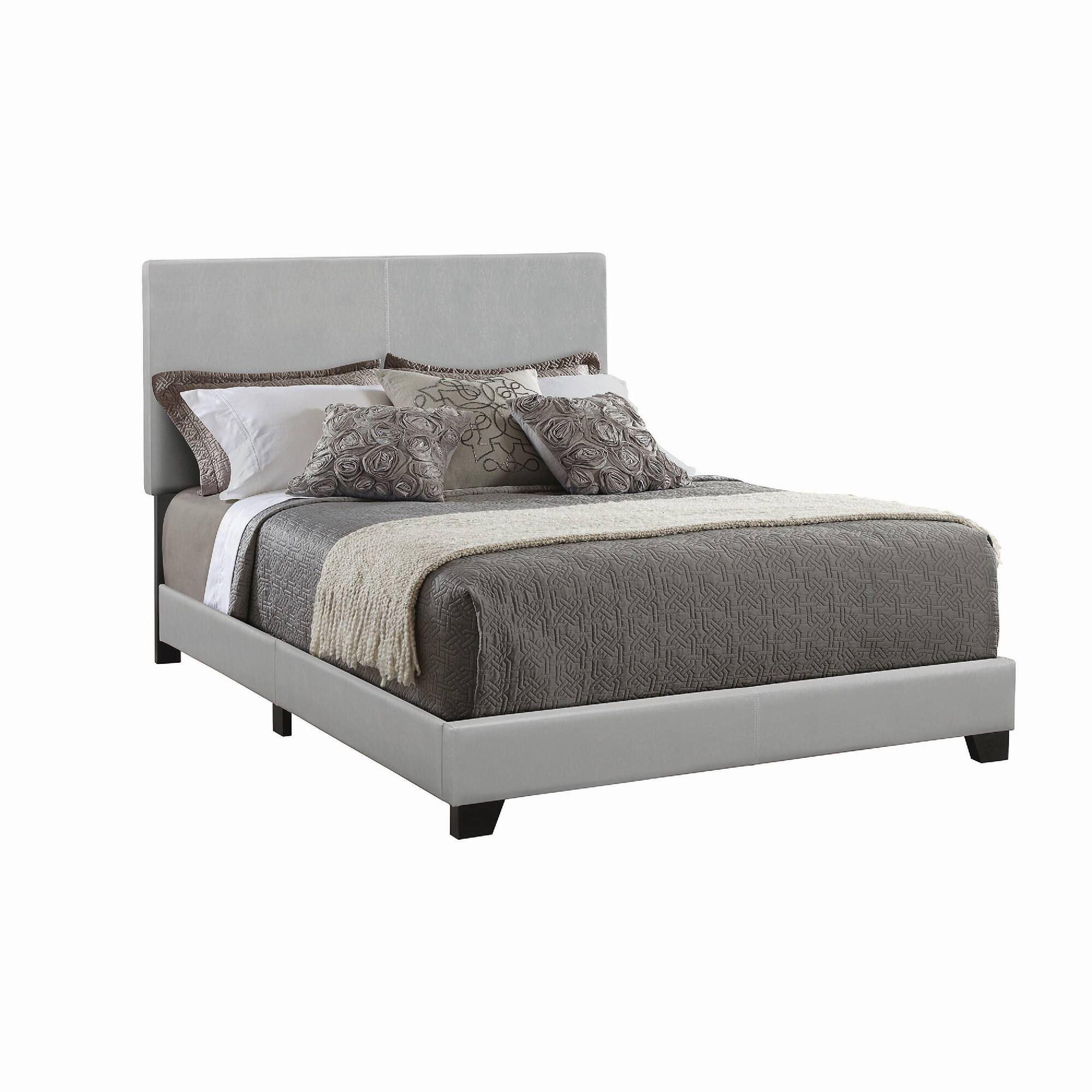 Manhattan Lane Leather Upholstered California King Size Platform Bed ...
