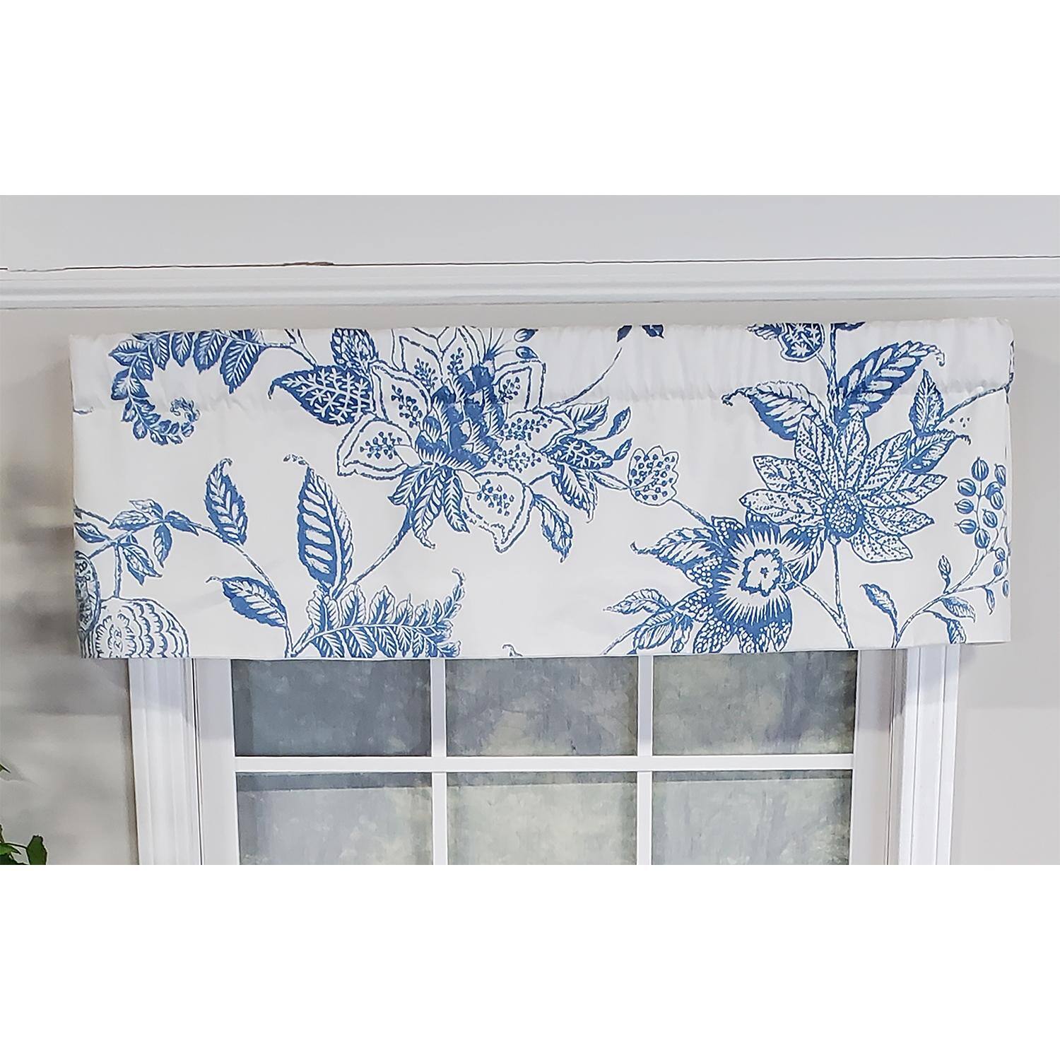 RLF Home Natalia Tailored Valance High Quality Window Treatment 3" Rod ...