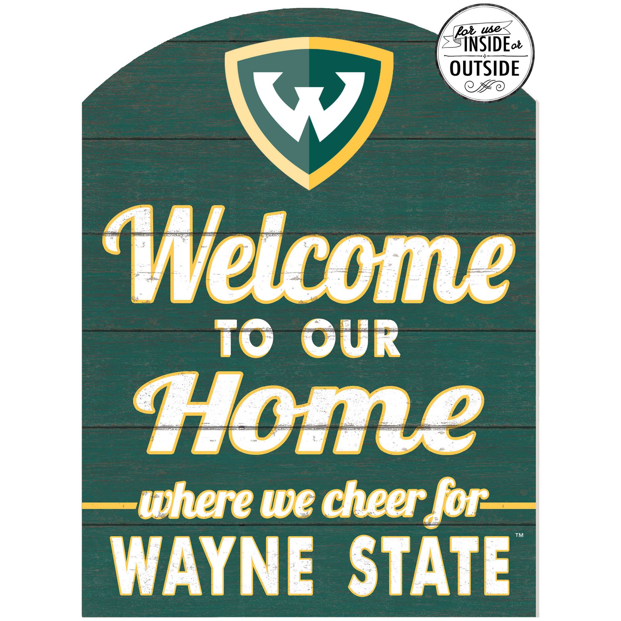 Jardine Wayne State Wildcats 16'' x 22'' Indoor/Outdoor Marquee Sign ...