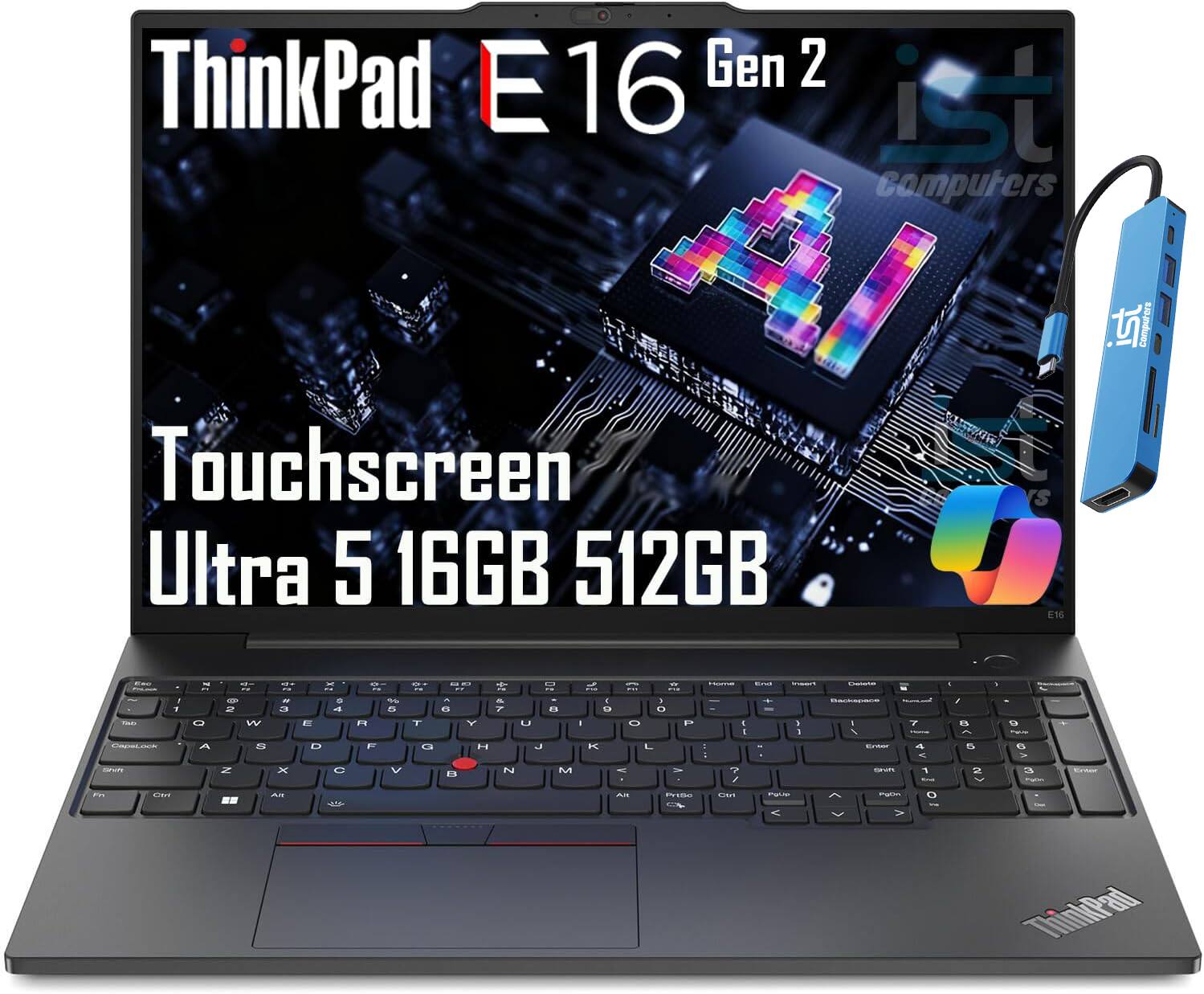 Lenovo ThinkPad E16 Gen2 16" WUXGA Touchscreen - AI PC - Core Ultra5 - 16GB RAM - 512GB SSD ...