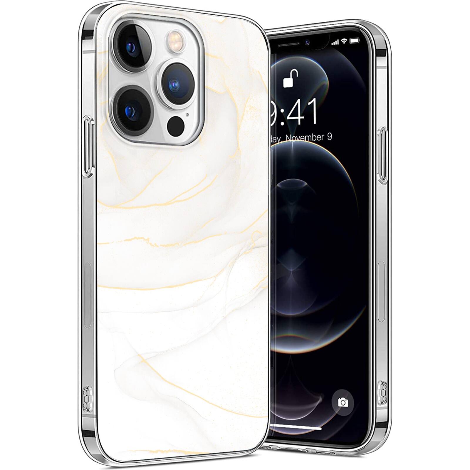 SaharaCase Marble Series Case for Apple iPhone 14 Pro Max White Marble ...