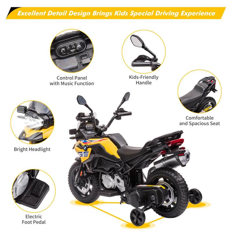 GARVEE Kids Motorcycle, Licensed BMW Electric Motorcycle for Kids PTO ...