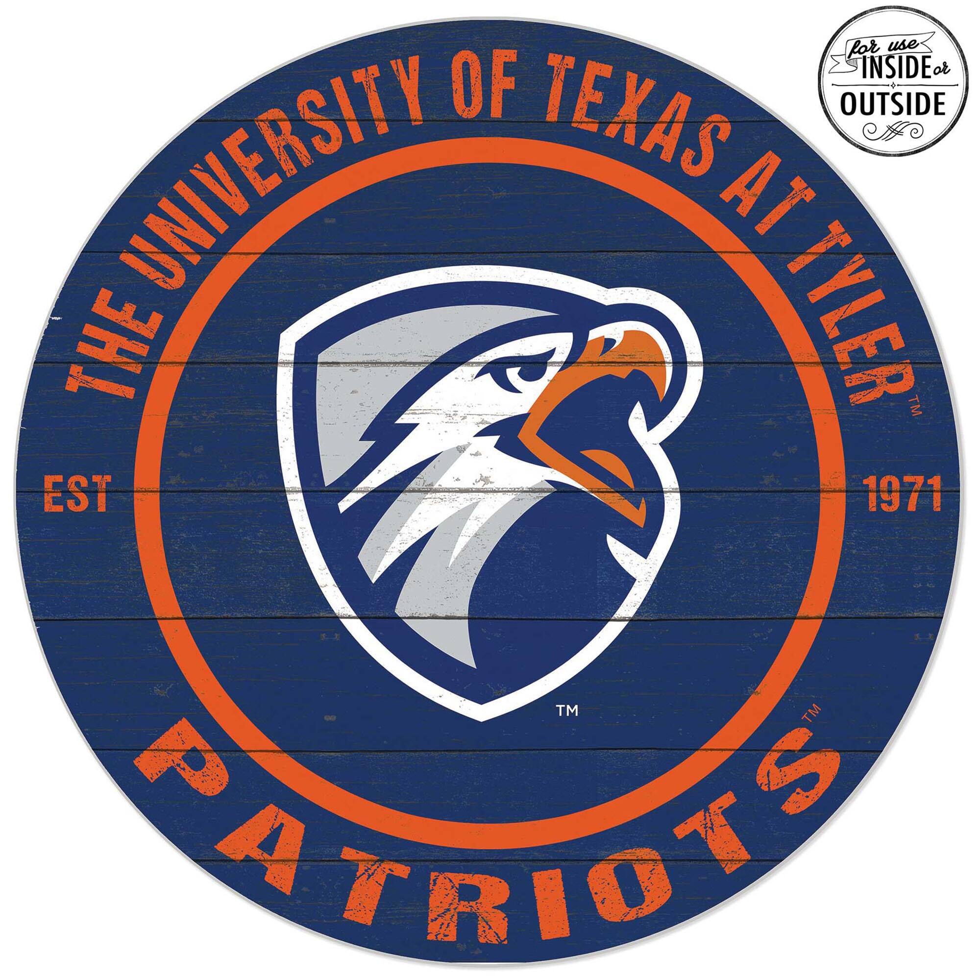 Jardine Texas Tyler Patriots 20'' x 20'' Indoor/Outdoor Weathered ...