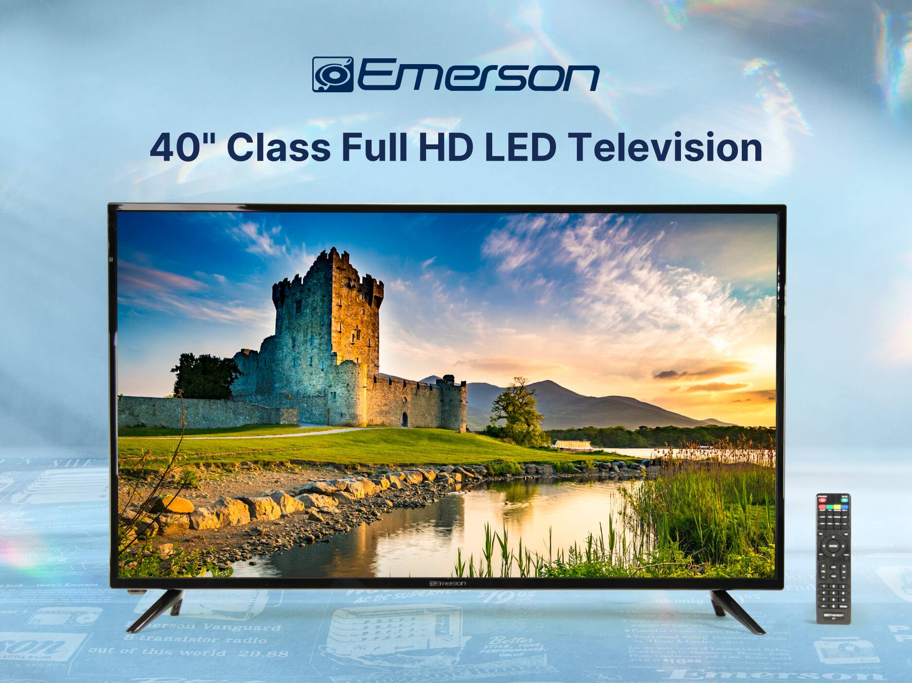 Emerson ET 4000 40" Class Full HD LED TV with 1080p Resolution ET-4000 ...