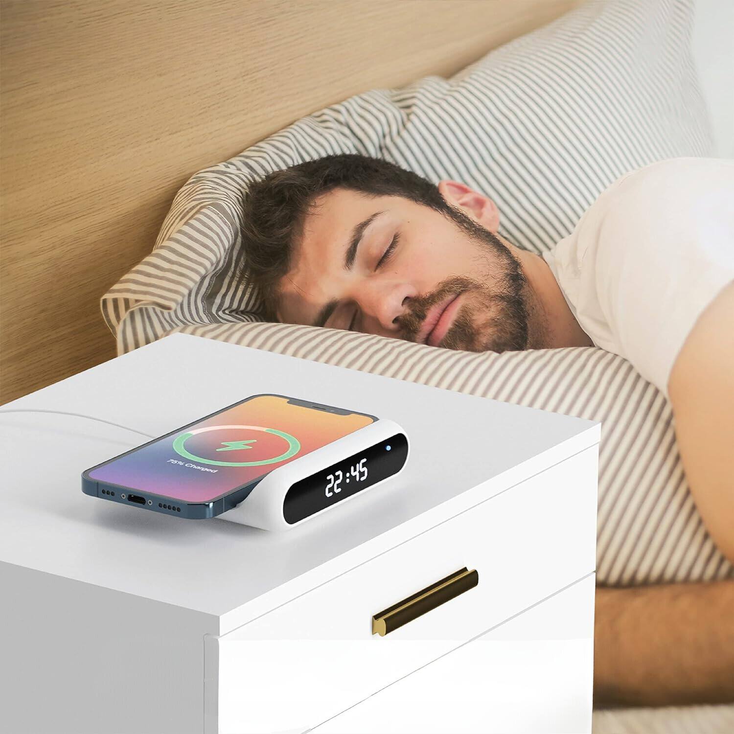 Customer Reviews: Chargeworx 2-in-1 Wireless Charging Digital Alarm ...