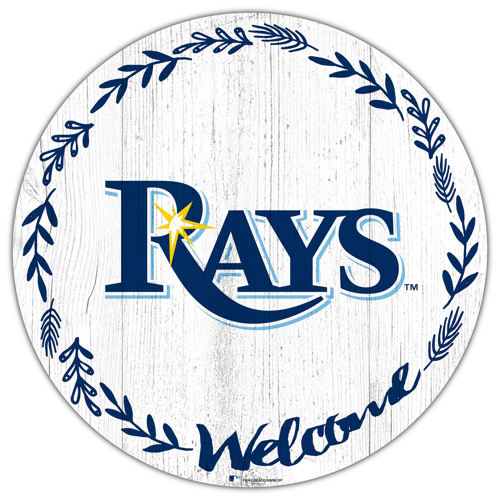 Fan Creations Tampa Bay Rays 12" Welcome Circle Sign Multicolor 3900802 ...