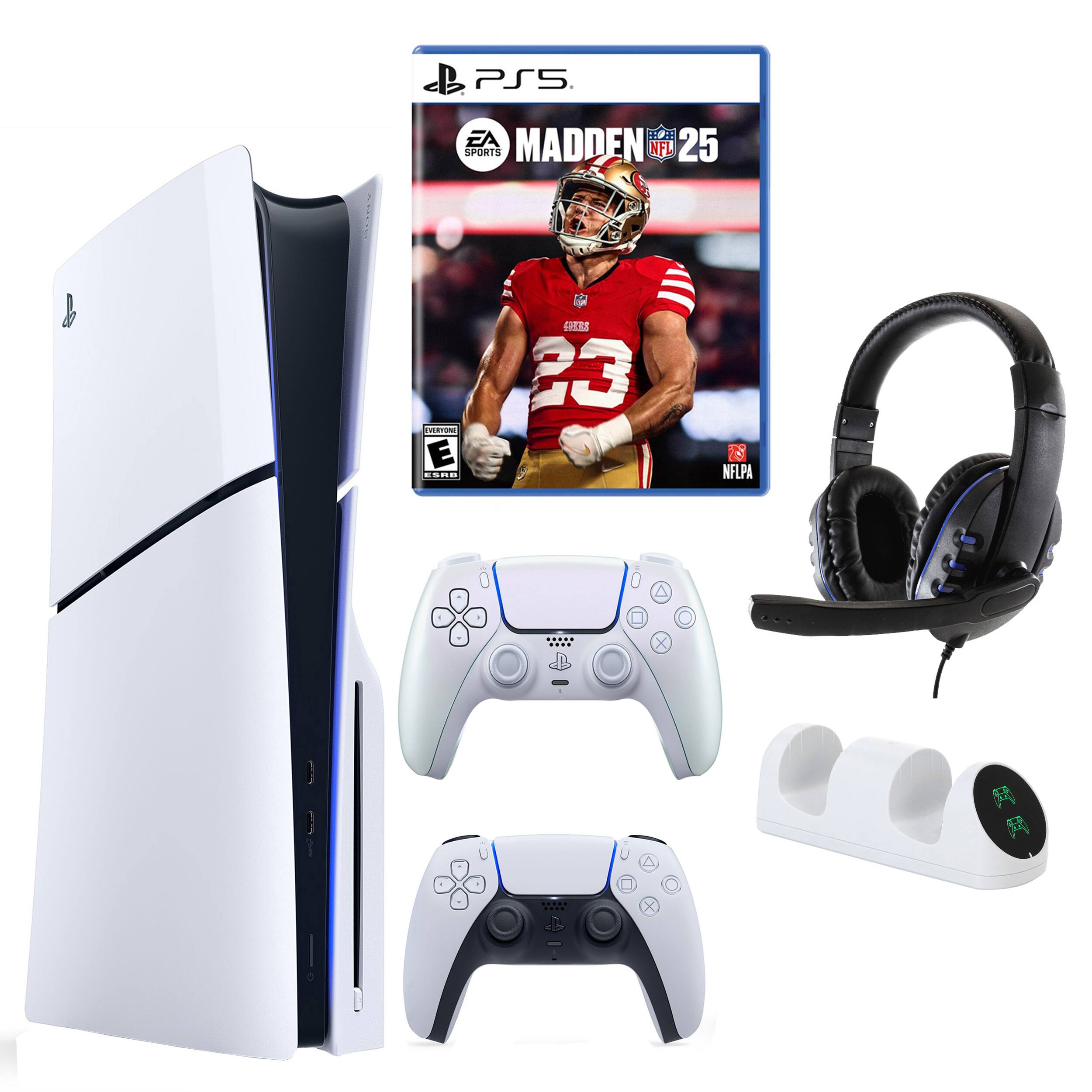 PS5 Slim with Madden NFL 25, Extra Controller & Accessories PlayStation ...
