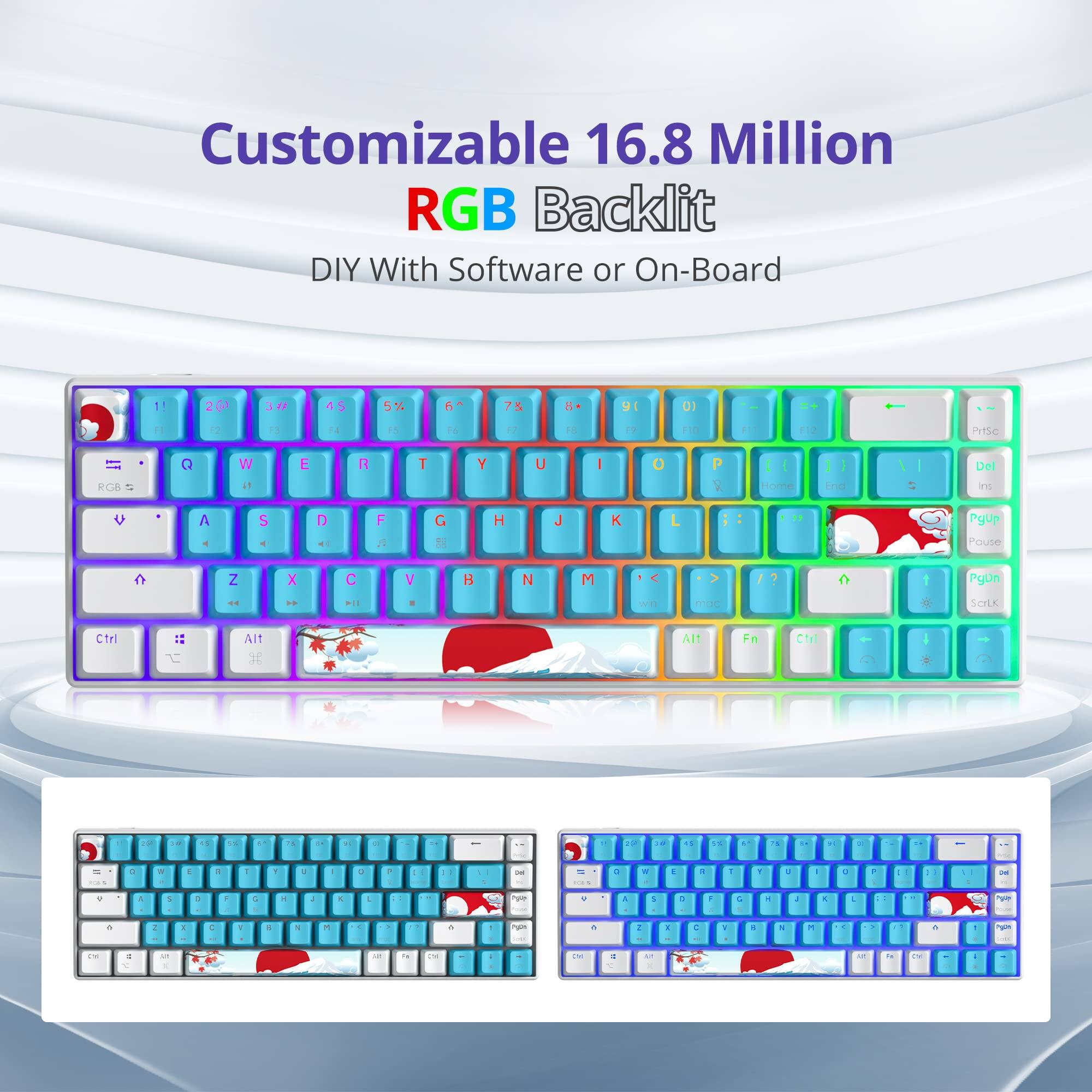 Cedar Assembly Wired 65 Percent Mechanical Rgb Backlit Ultra compact ...