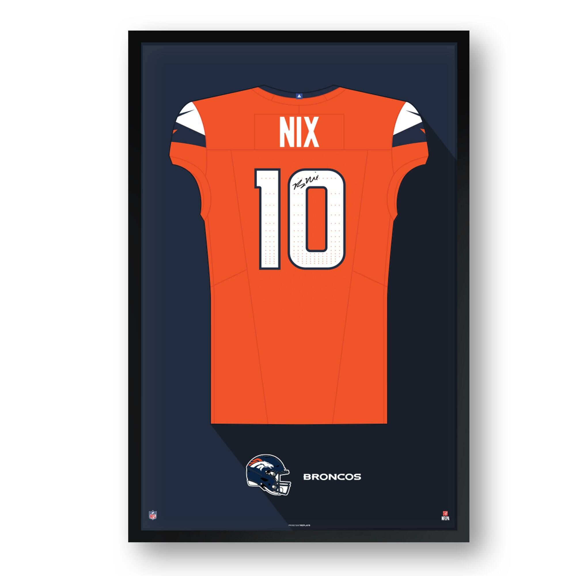Sporticulture Bo Nix Framed 14" x 20" Jersey Art Print Multicolor 201959817 - Best Buy