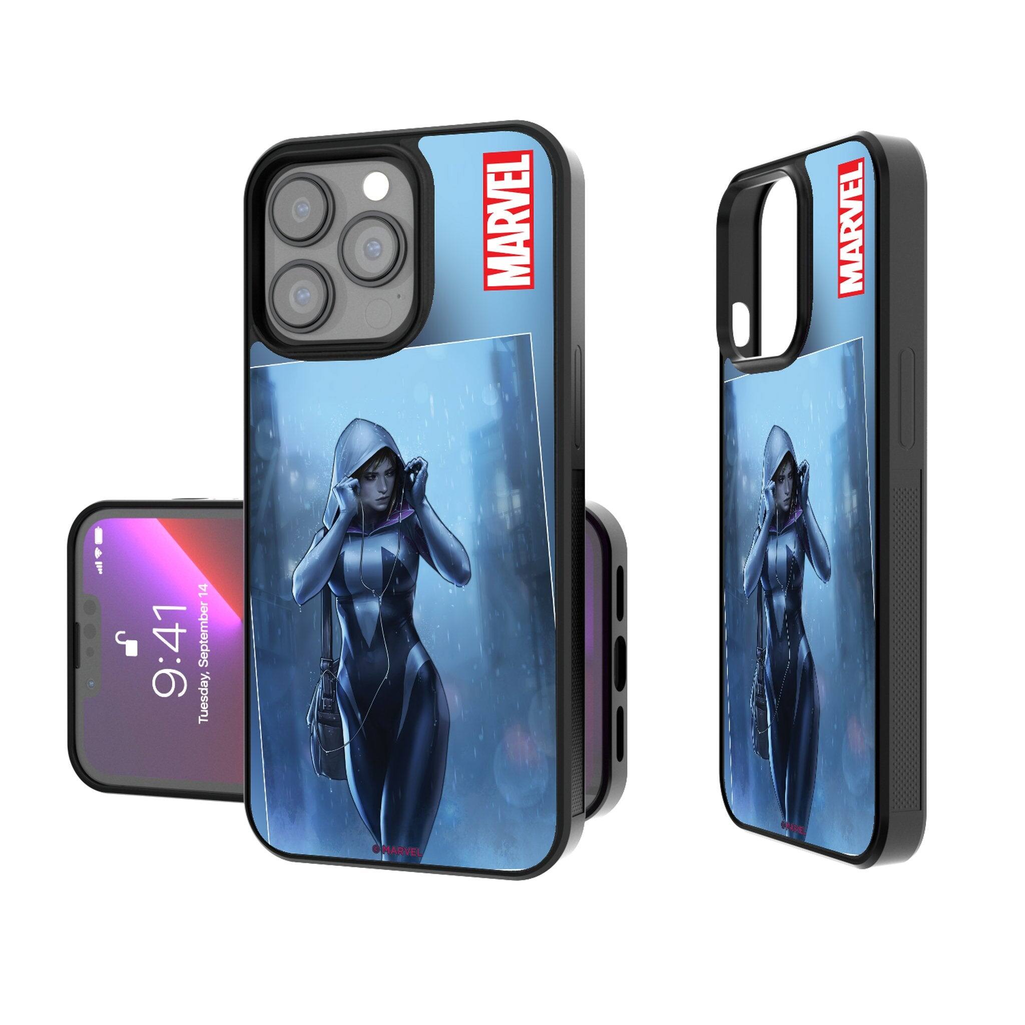 Keyscaper Marvel Spider Gwen Cover Art Bump Phone Case Apple iPhone 16 ...