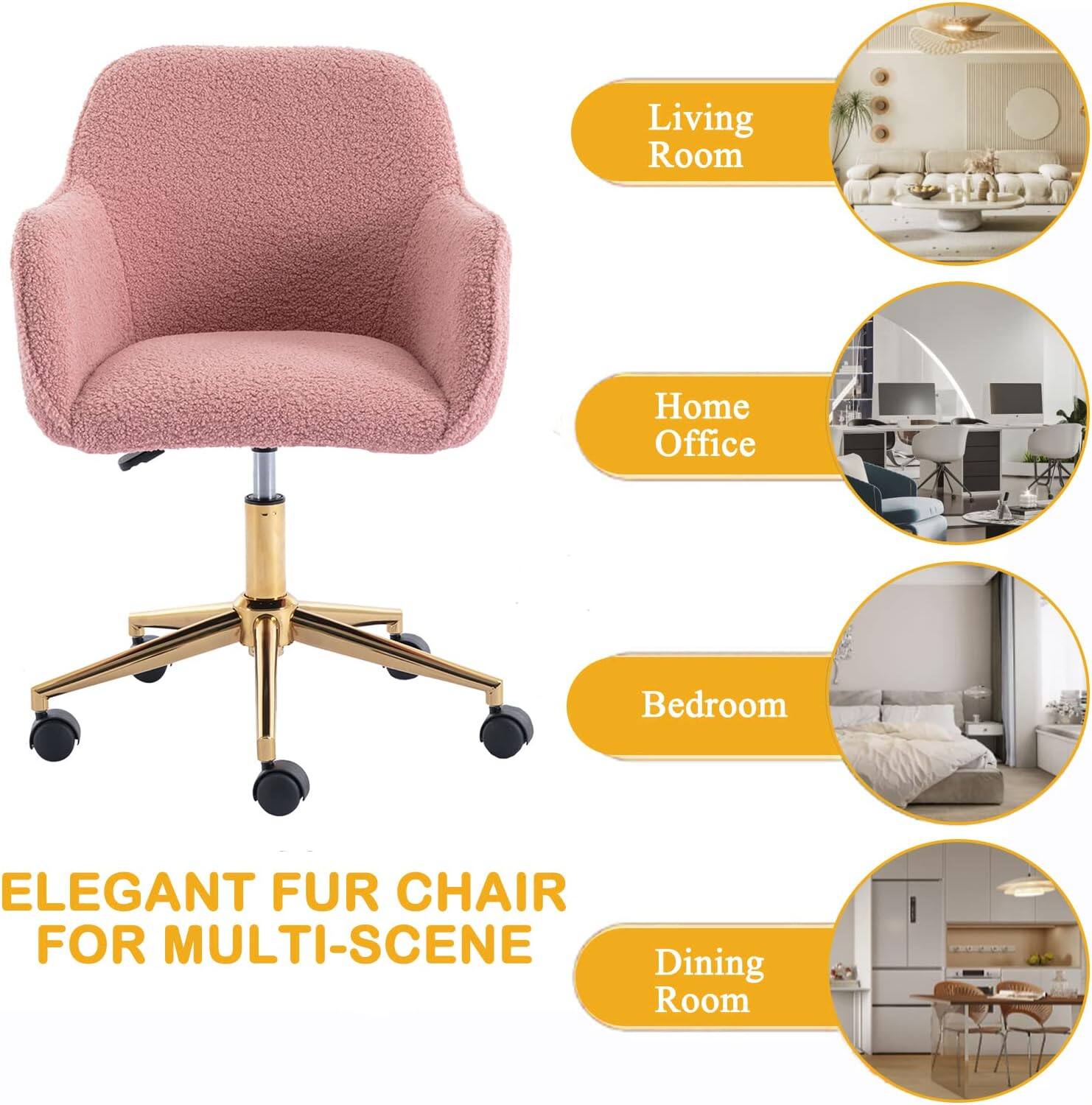 Trinkets Crazed Modern Teddy Fabric Material Adjustable Height 360 ...