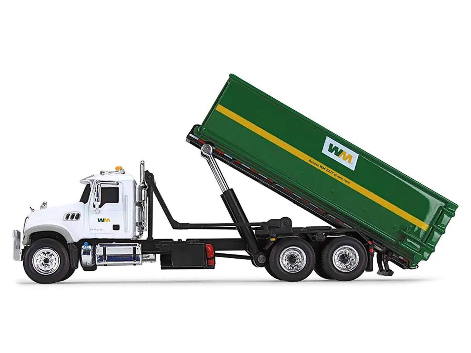 First Gear Mack Granite MP Refuse Garbage Truck with Tub Style Roll Off ...