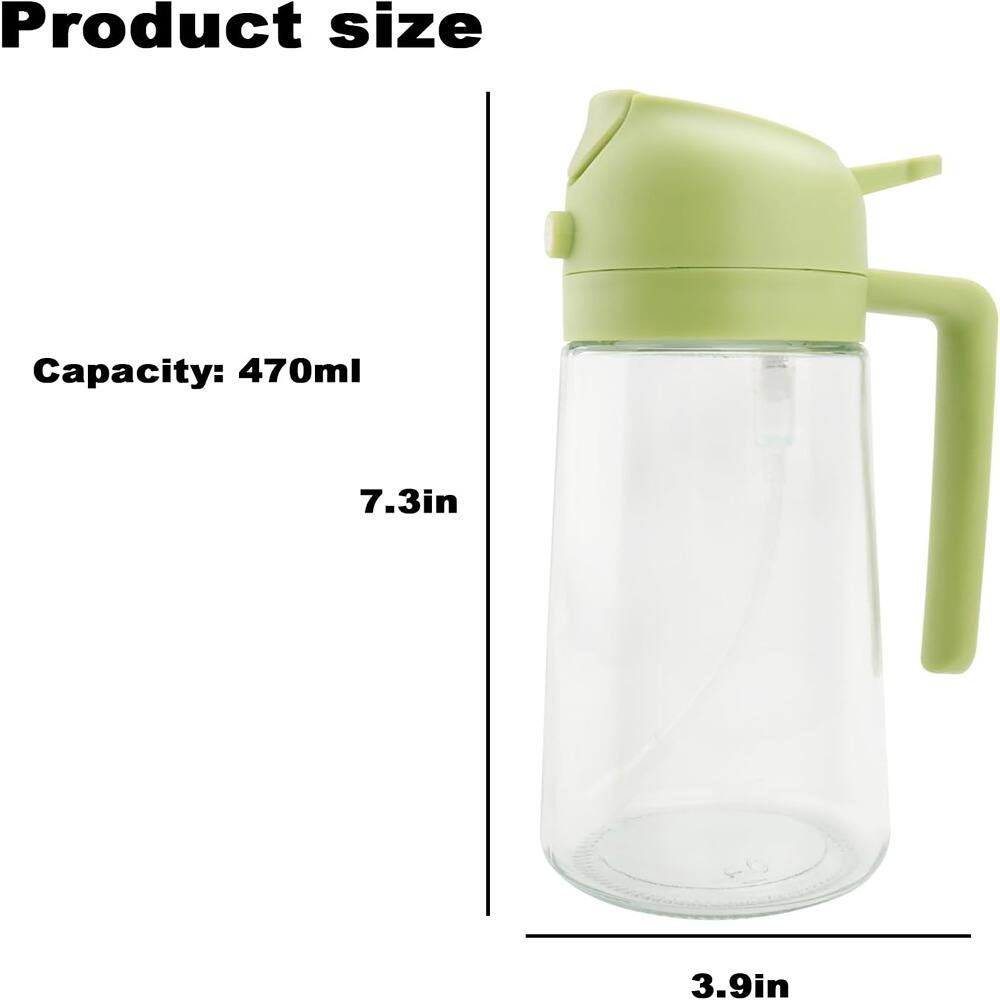 Schertz Glass Olive Oil Dispenser 2 in 1 Sprayer & Pourer, 16oz Green ‎PYH-001 - Best Buy