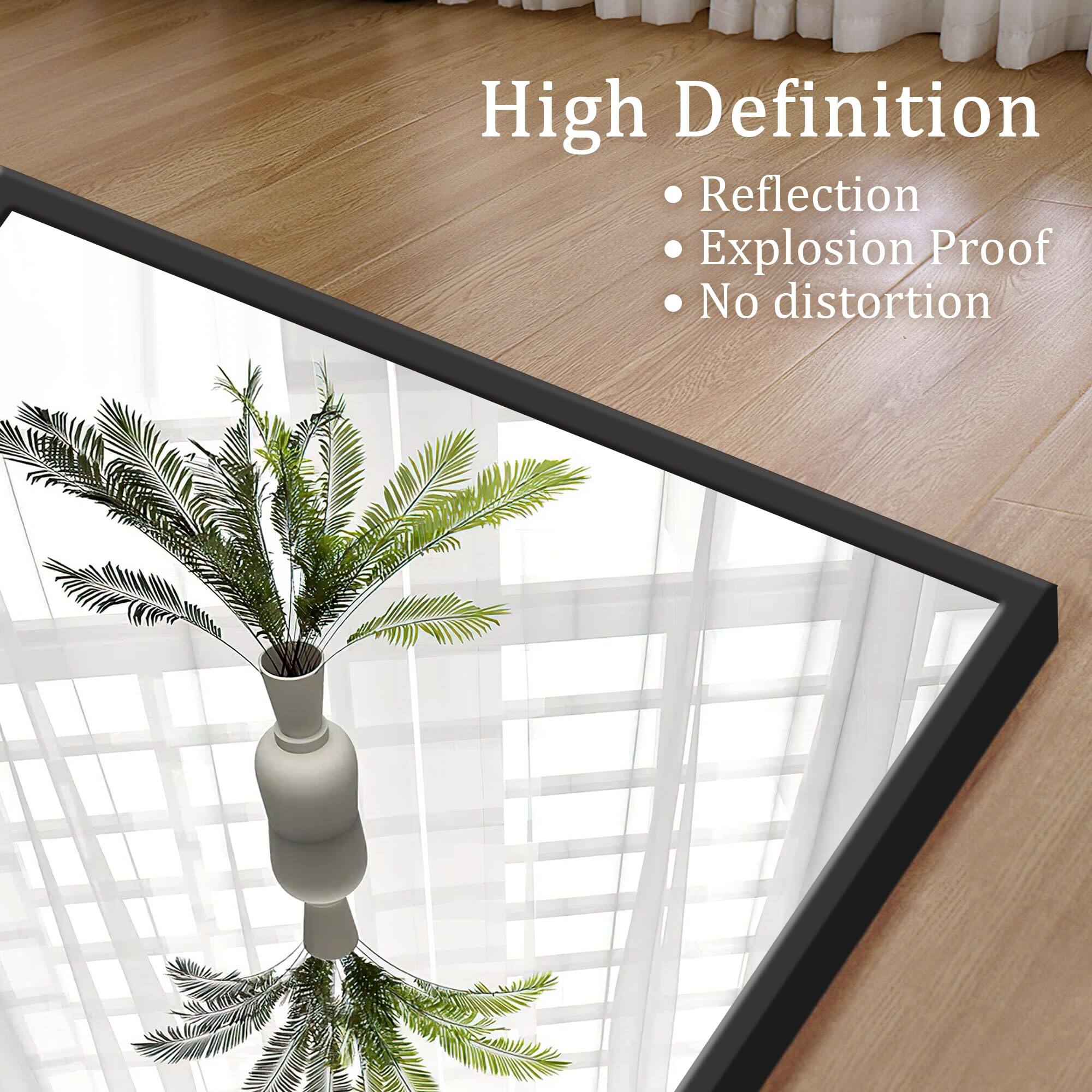 Earthley Blooms Full Length Mirror With Stand 56" X 19" Aluminum Alloy ...