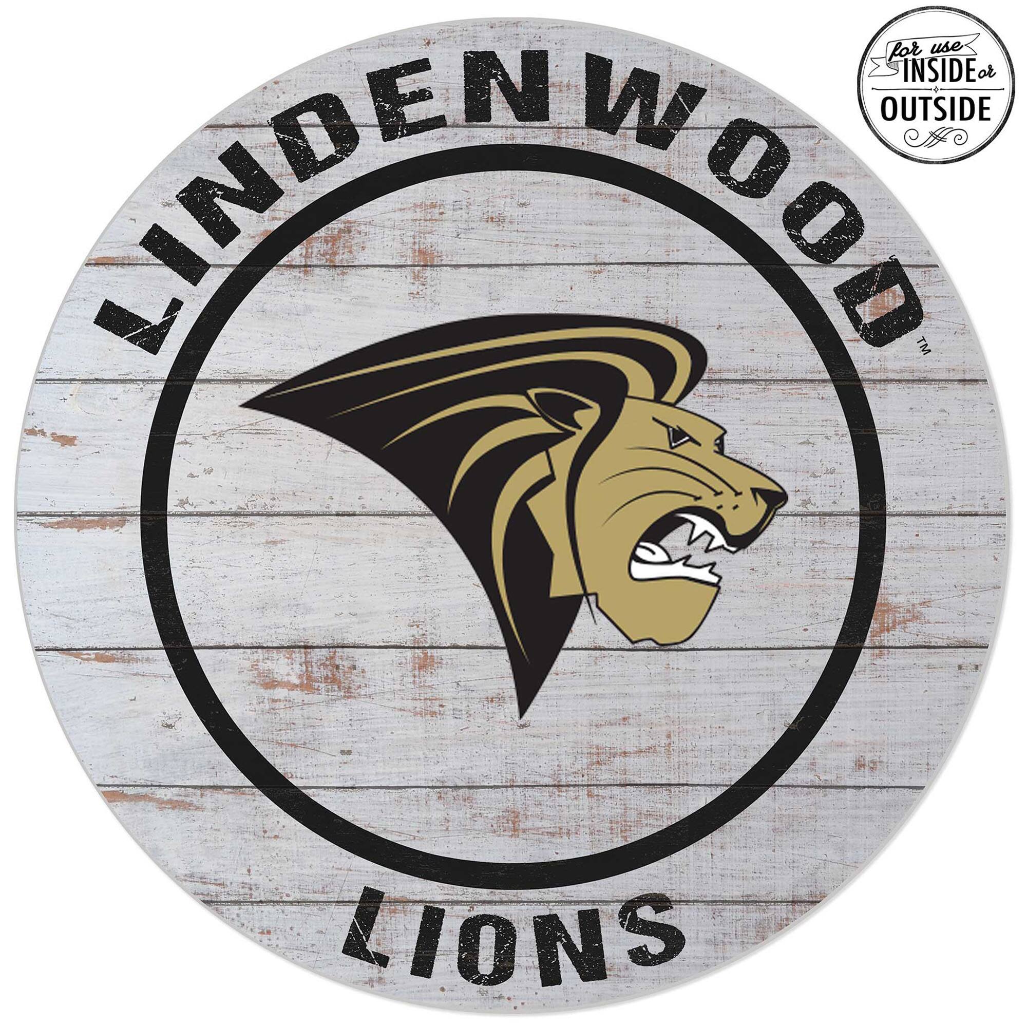 Jardine Lindenwood Lions 20'' Indoor/Outdoor Weathered Circle Sign White 200092533 - Best Buy