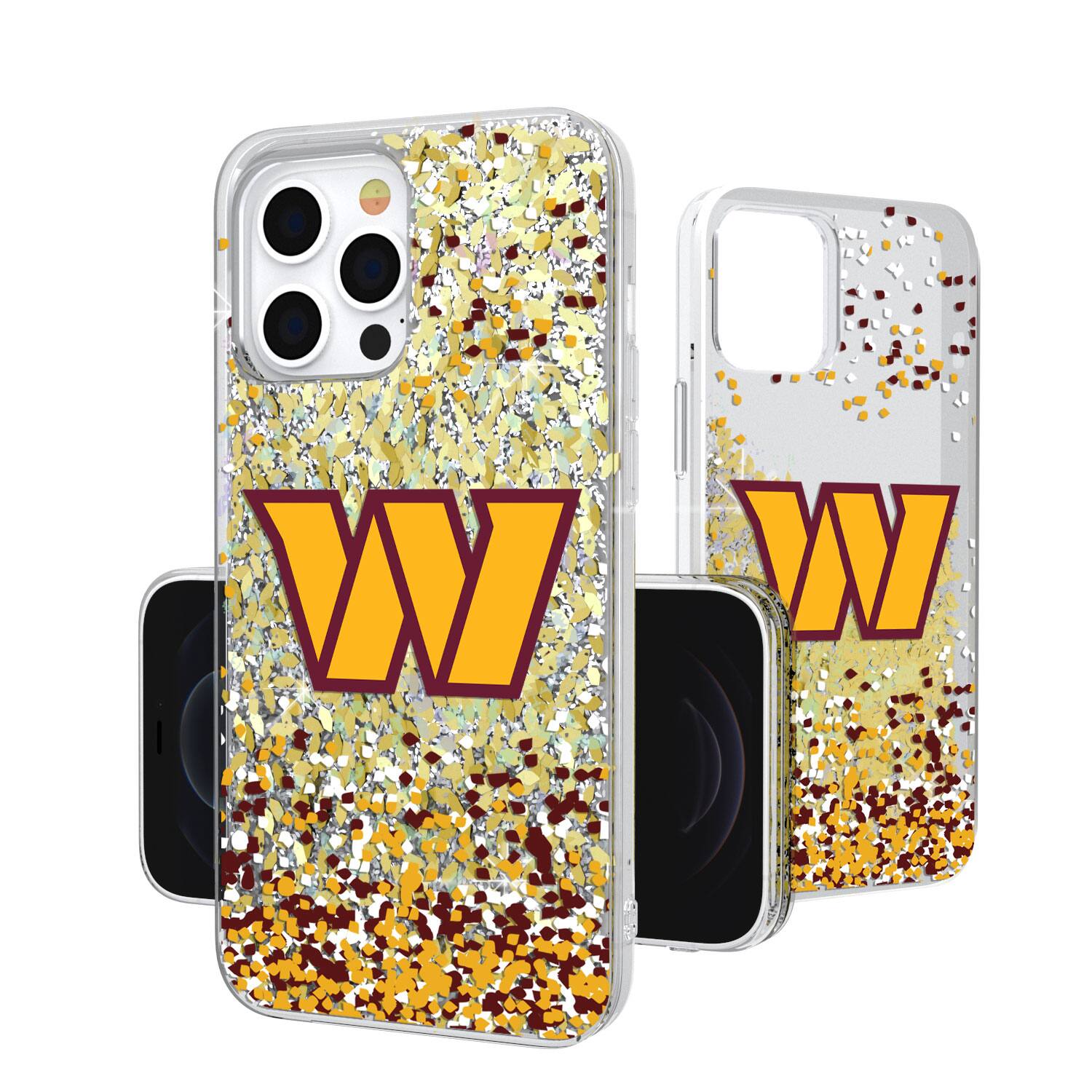 Keyscaper NFL Washington Commanders iPhone Glitter Case with Confetti ...
