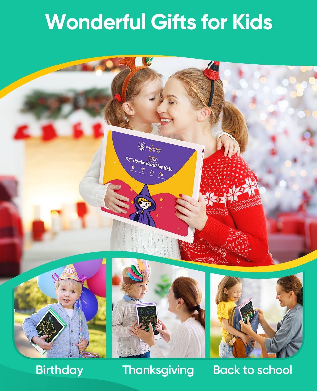 EZTW1 Lcd Writing Tablet 8 Colorful Drawing For Creative Doodle Board ...